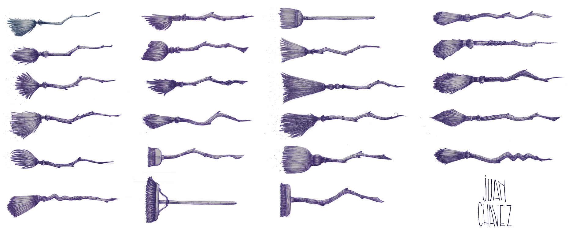 Juan or Johnny Chavez - Witch Brooms 2D/3D