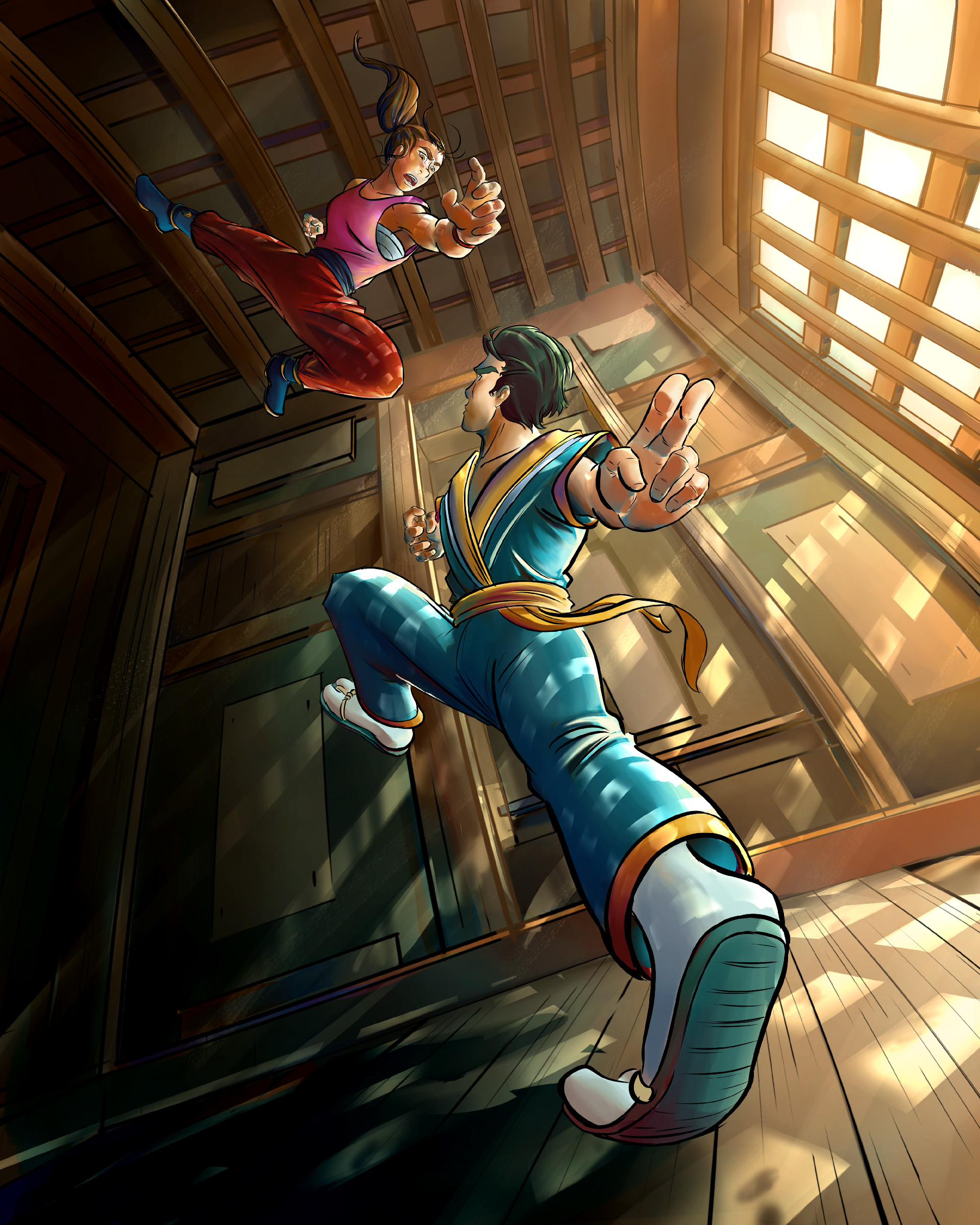 ArtStation - Dojo fight