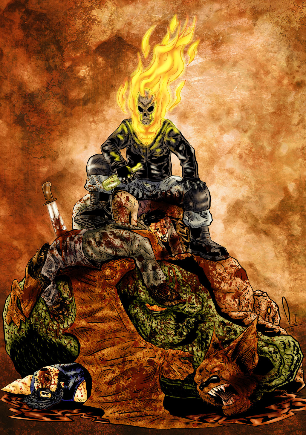 ghost rider coloring book