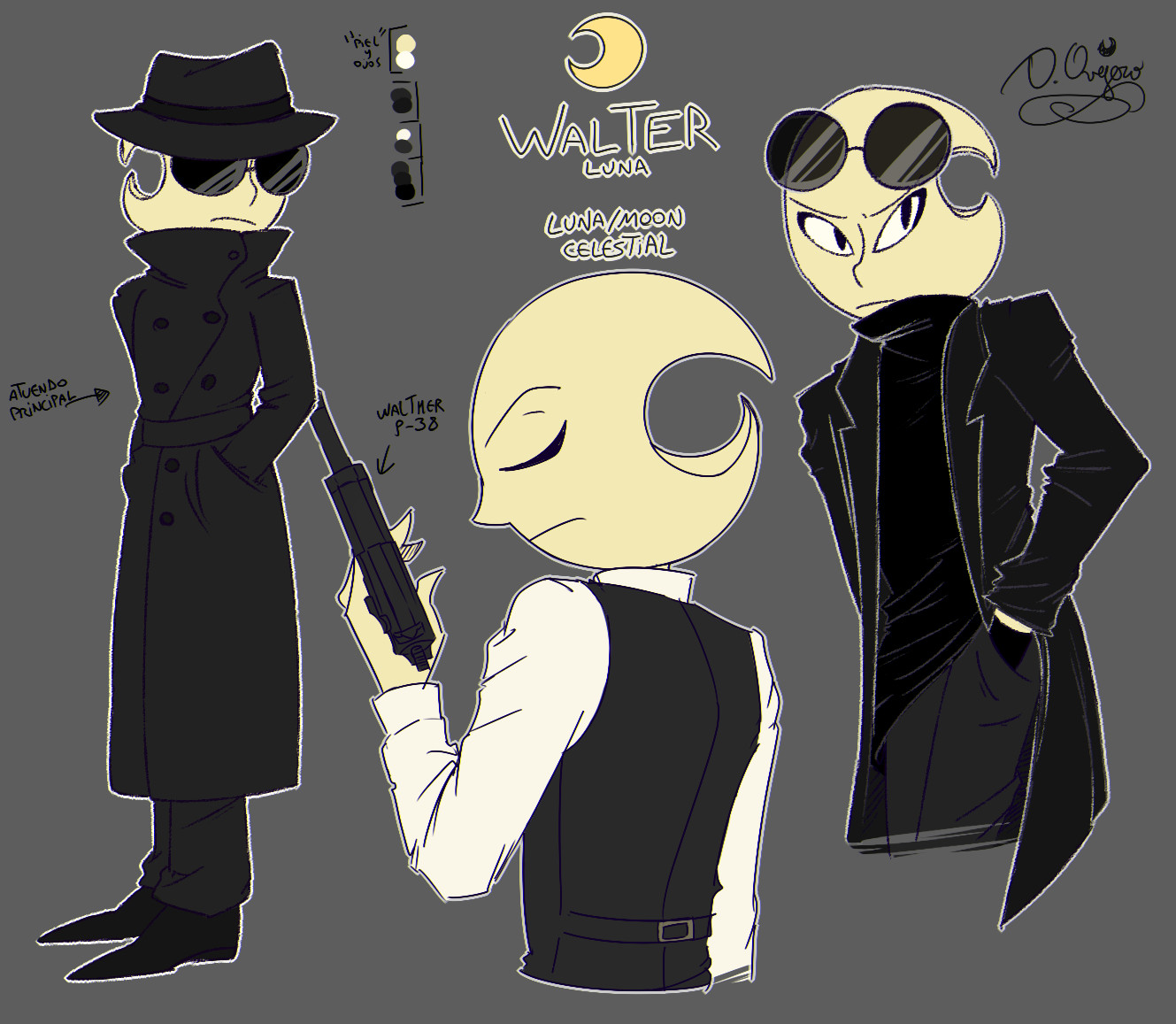 ArtStation - Walter character sheet