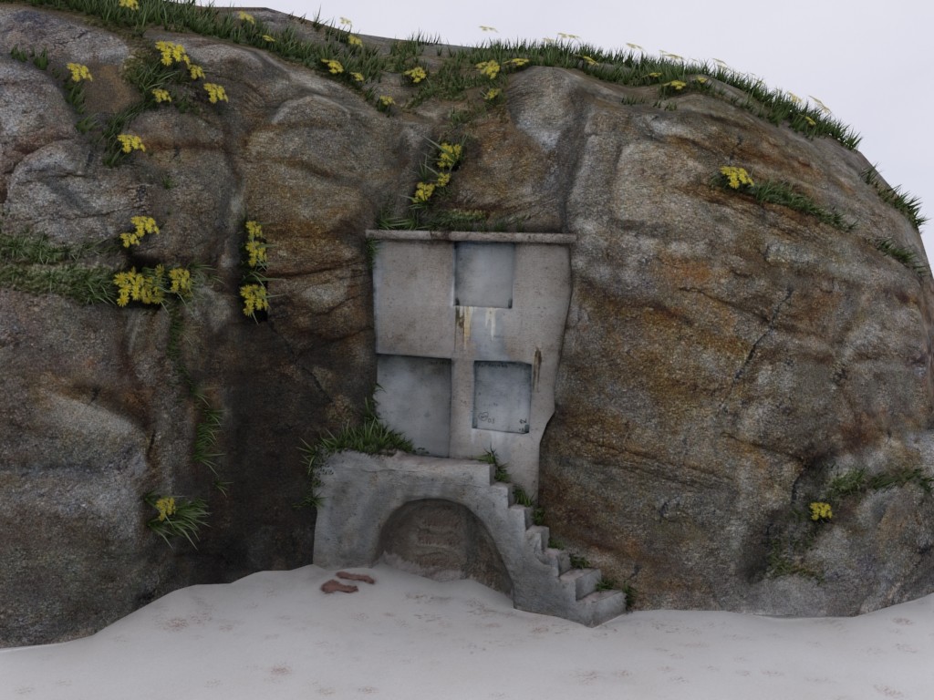 ArtStation - Cliffside Doorway