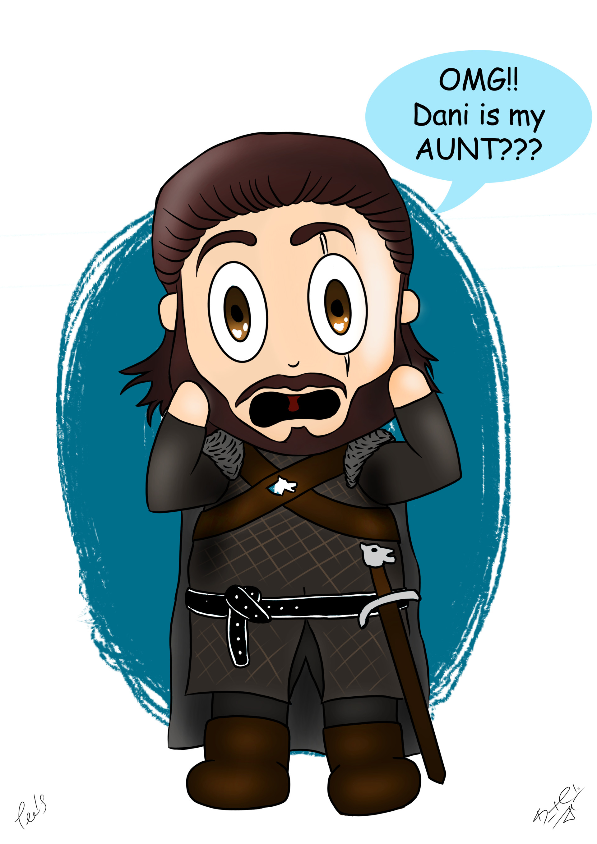 ArtStation - Jon Snow Chibi