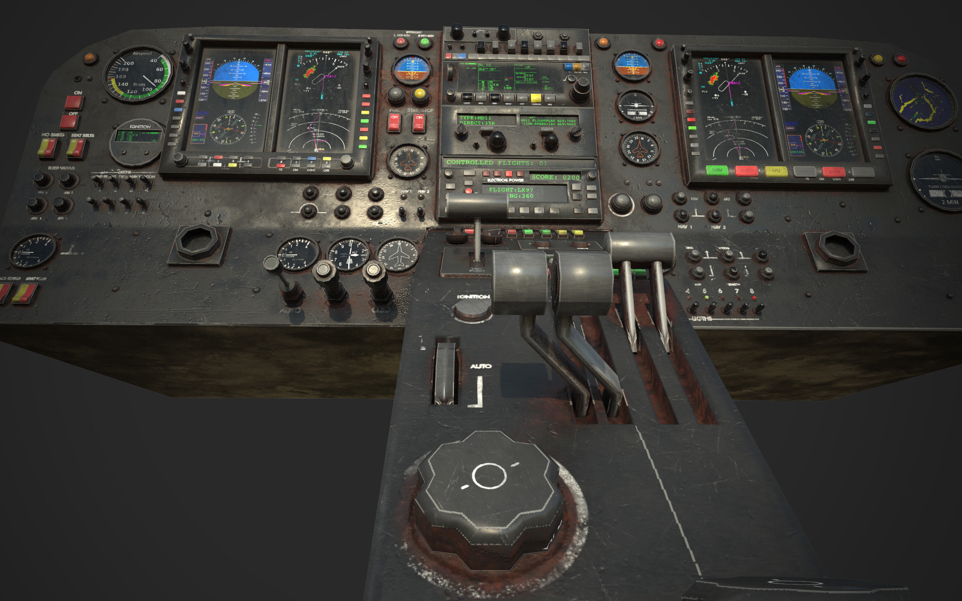 Edson Cortez - Aircraft control panel