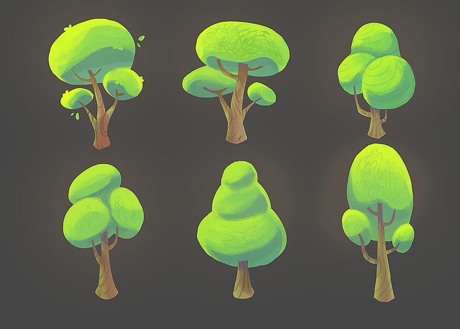 ArtStation - Trees Concept-Art