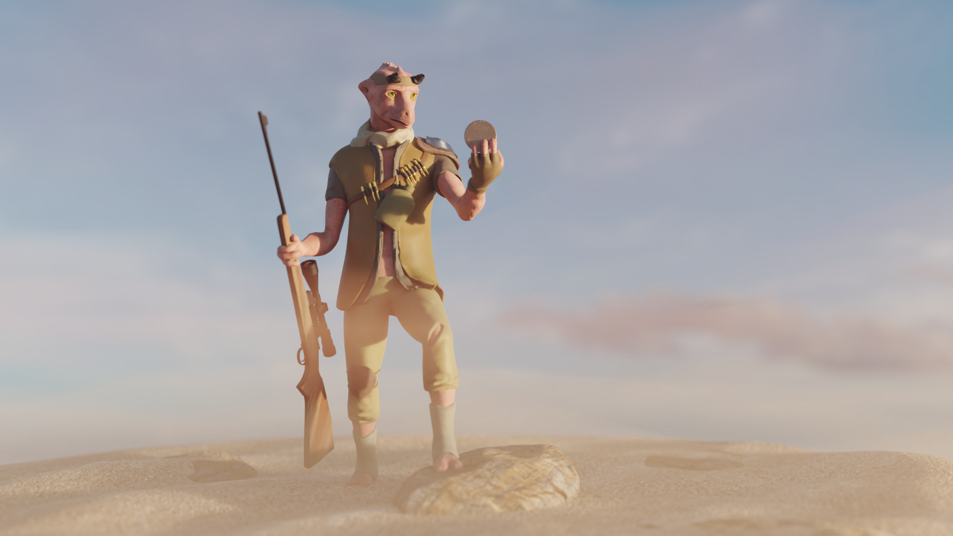 ArtStation - Humanoid Lizard Ranger