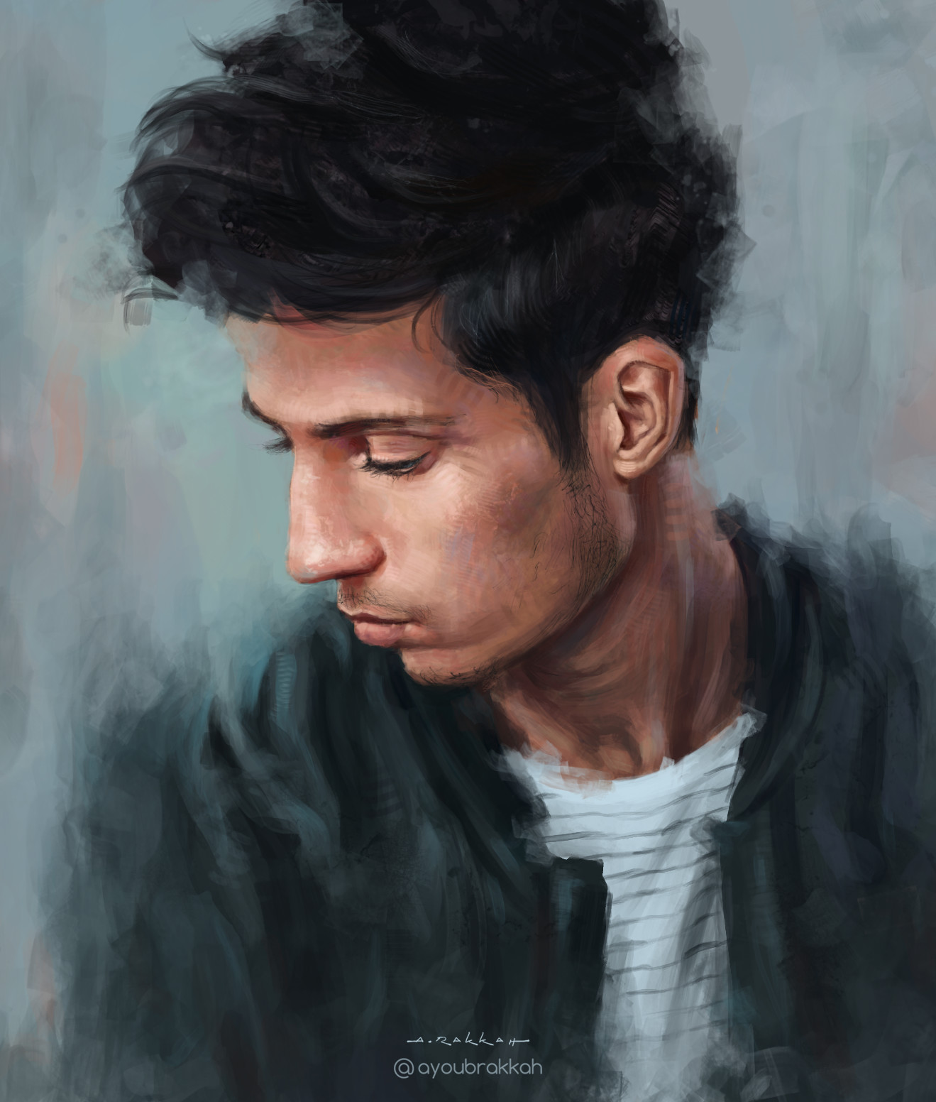 ArtStation - Portrait study 08 - Mourad Oudia