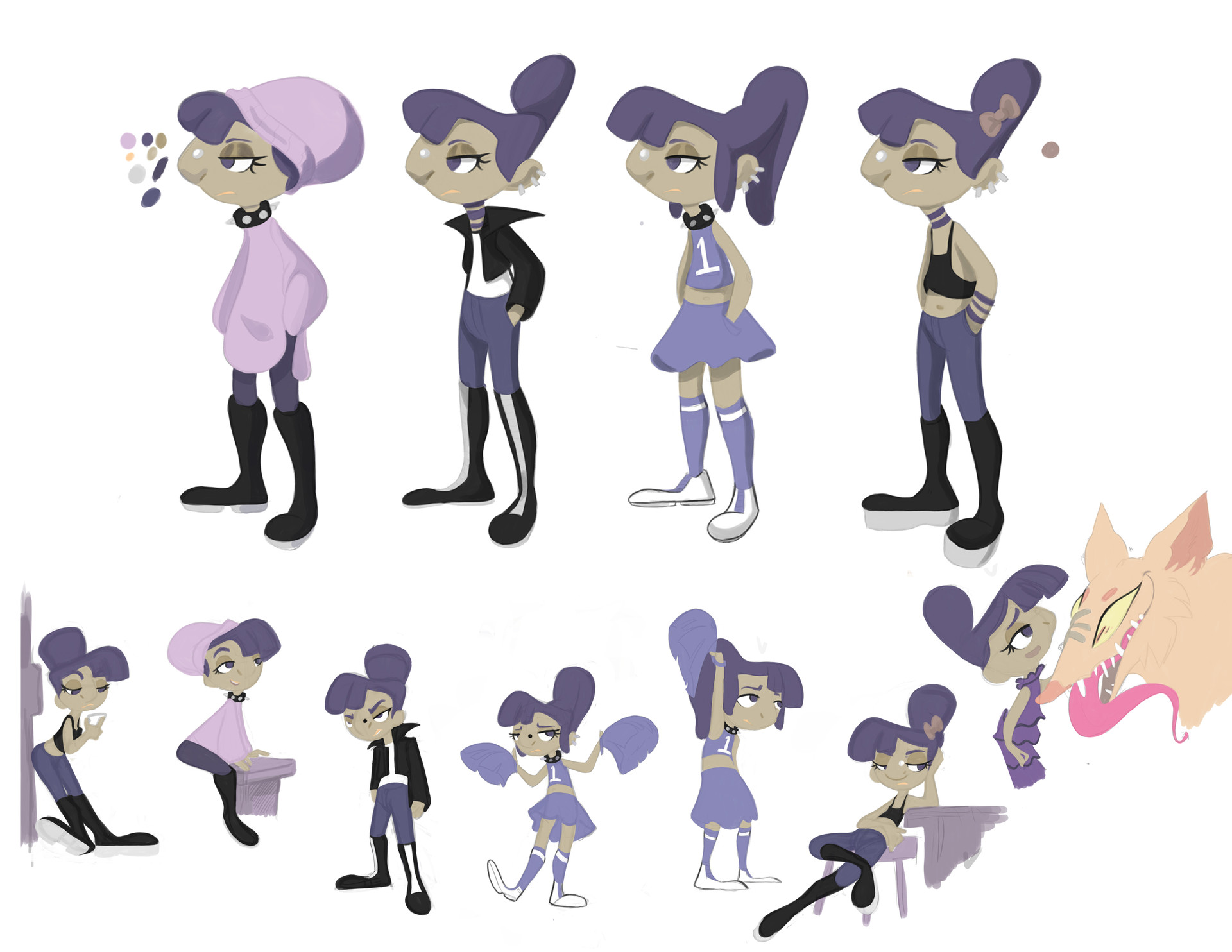 ArtStation - Darlene Character Design- Click for Process!