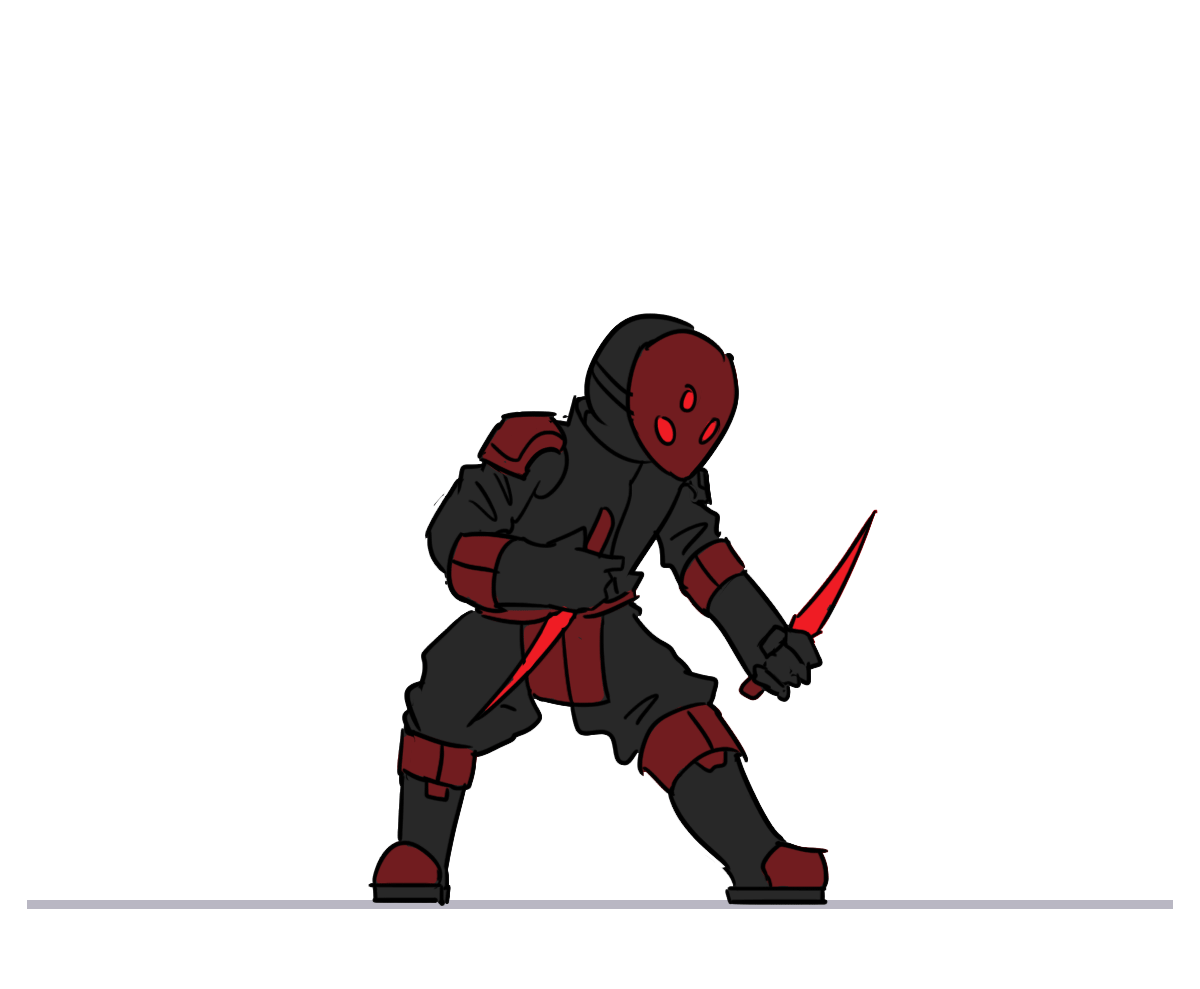 Gaston Dualan - Thesis Project : Assassin Enemy Animation and concept art