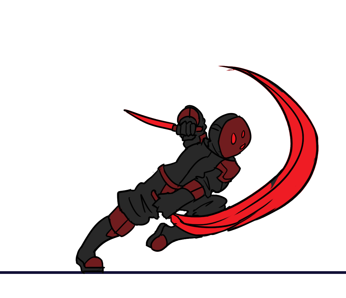 Gaston Dualan - Thesis Project : Assassin Enemy Animation and concept art