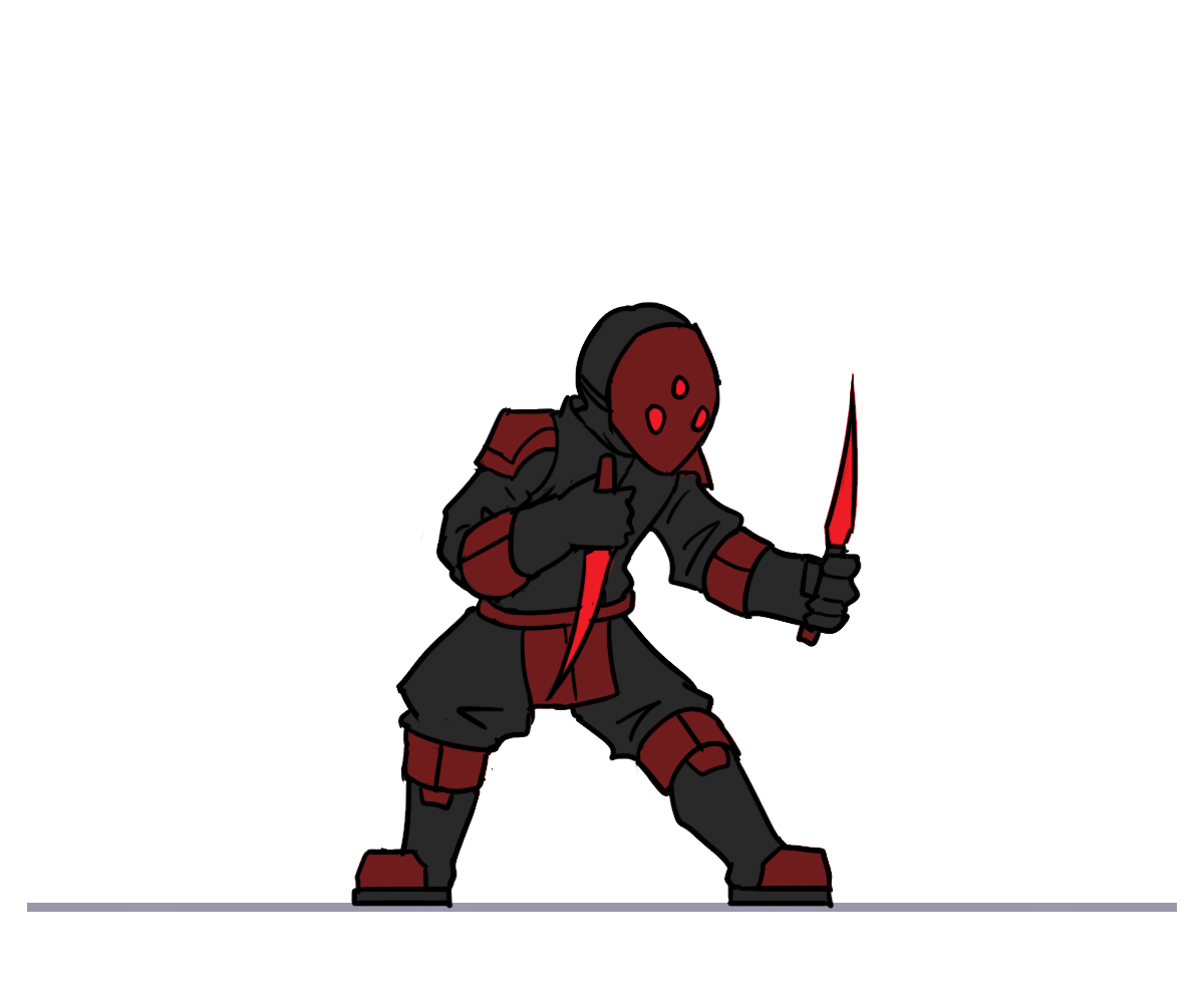 Gaston Dualan - Thesis Project : Assassin Enemy Animation and concept art