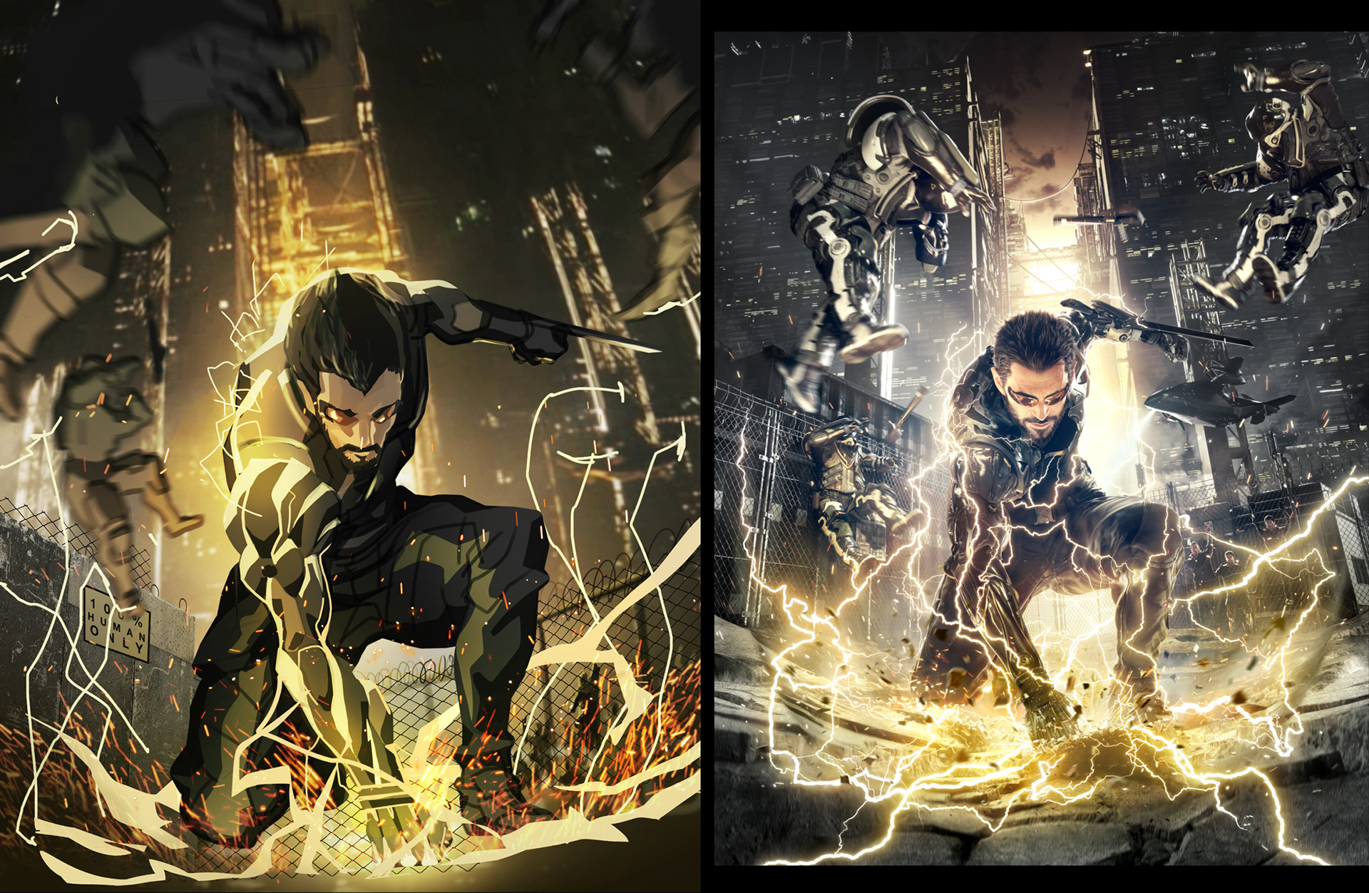 ArtStation - Deus Ex : MD Key art concept