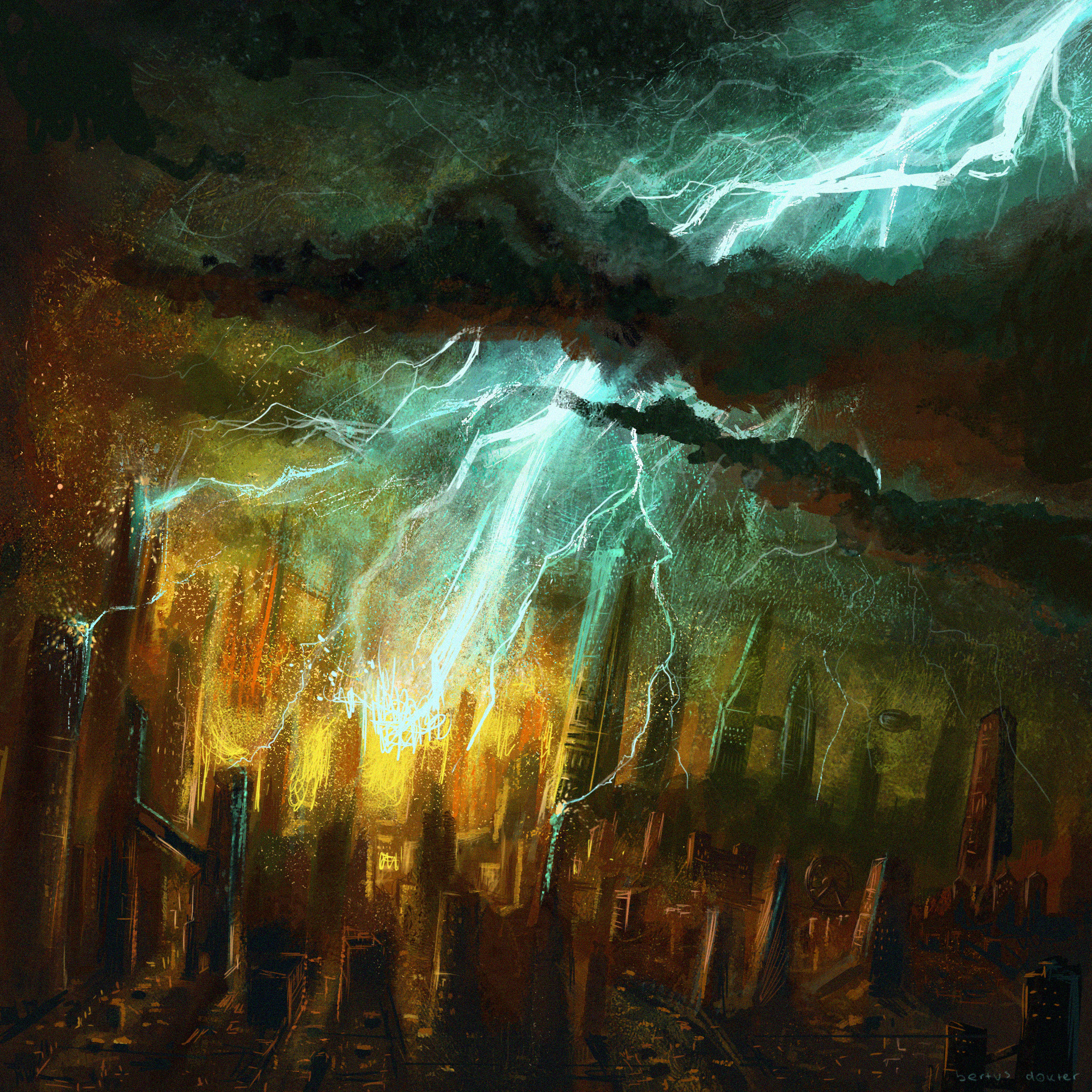 ArtStation - Lightning strikes