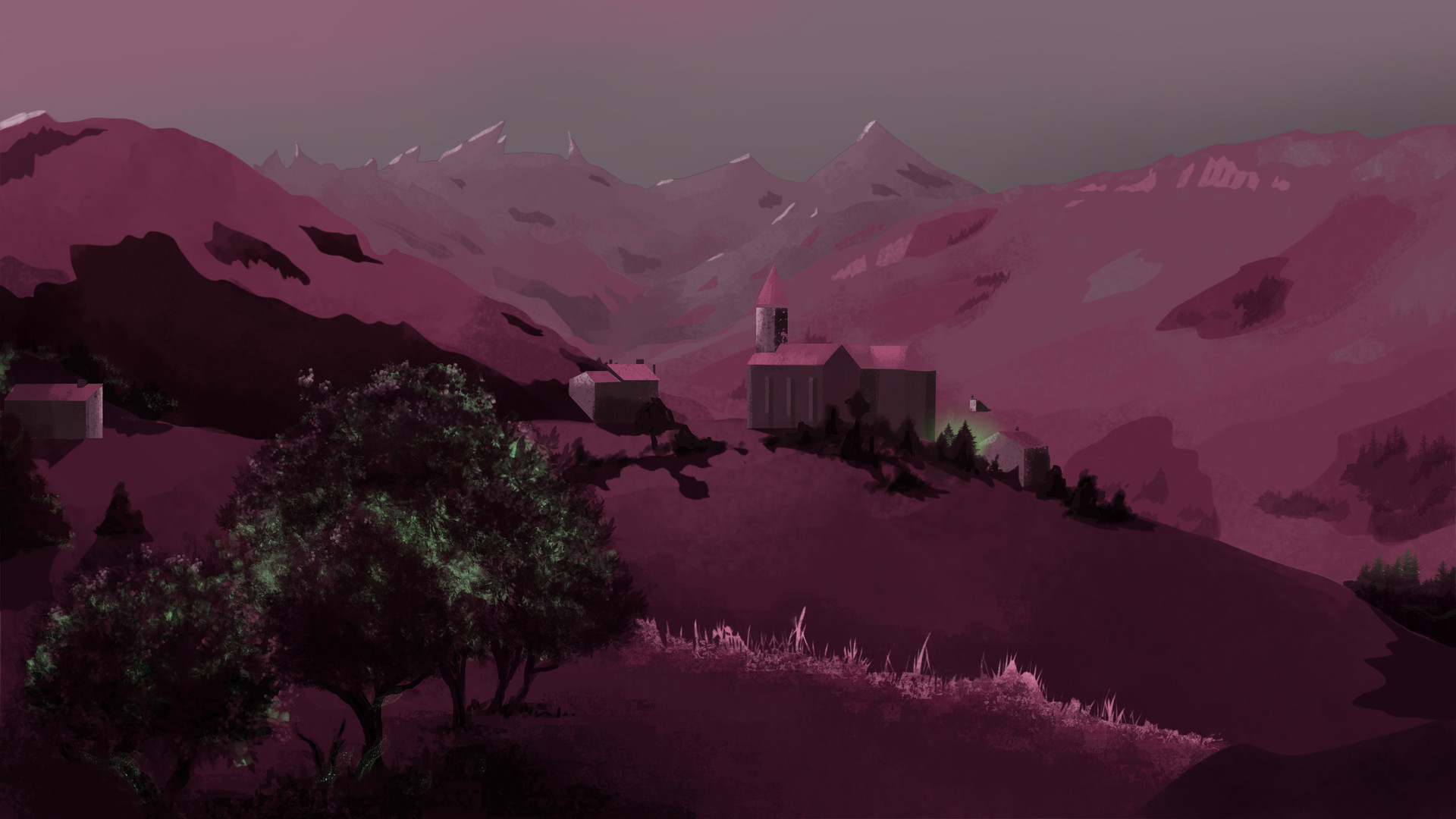 ArtStation - Gloomy landscape