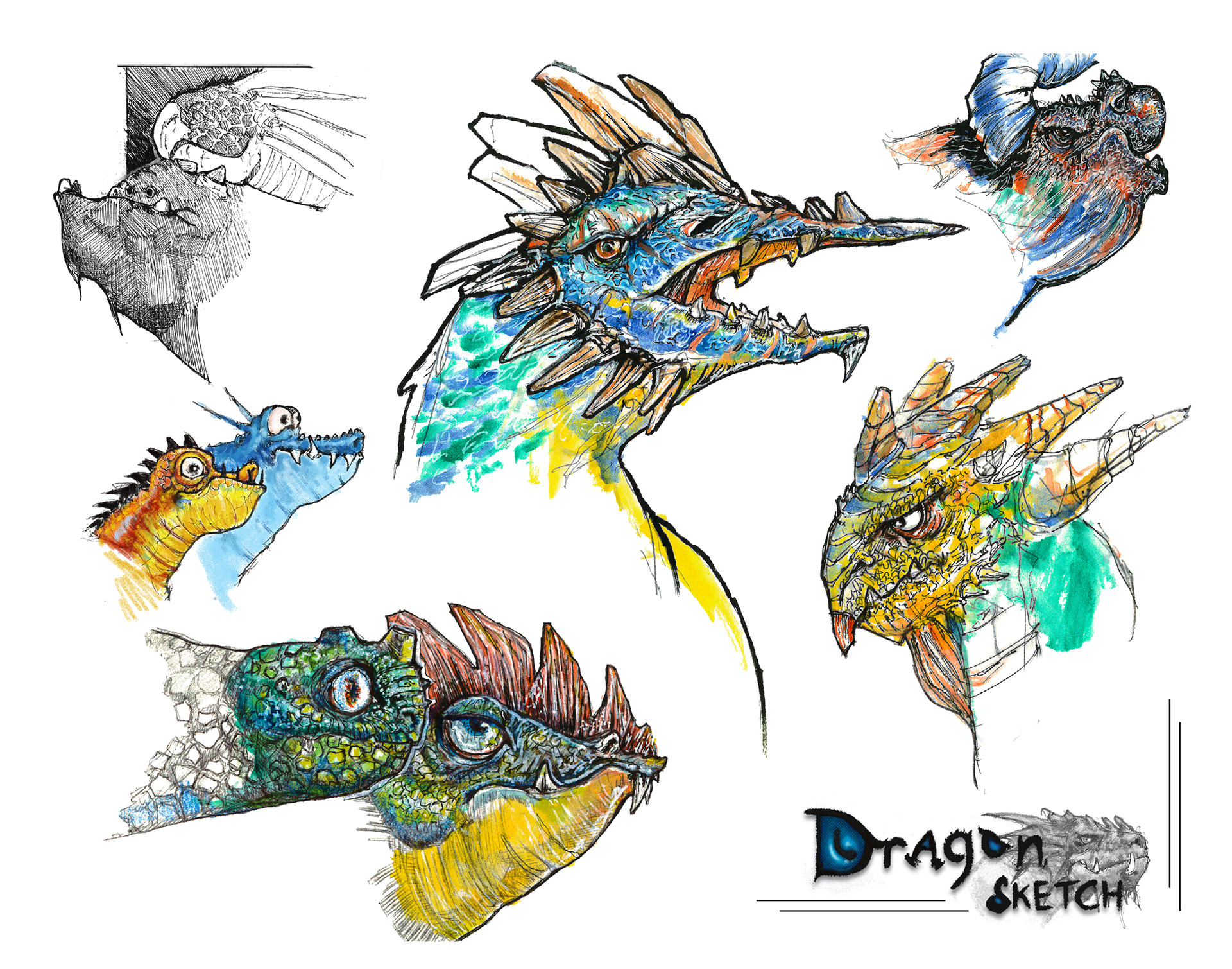 ArtStation - Dragon Sketch