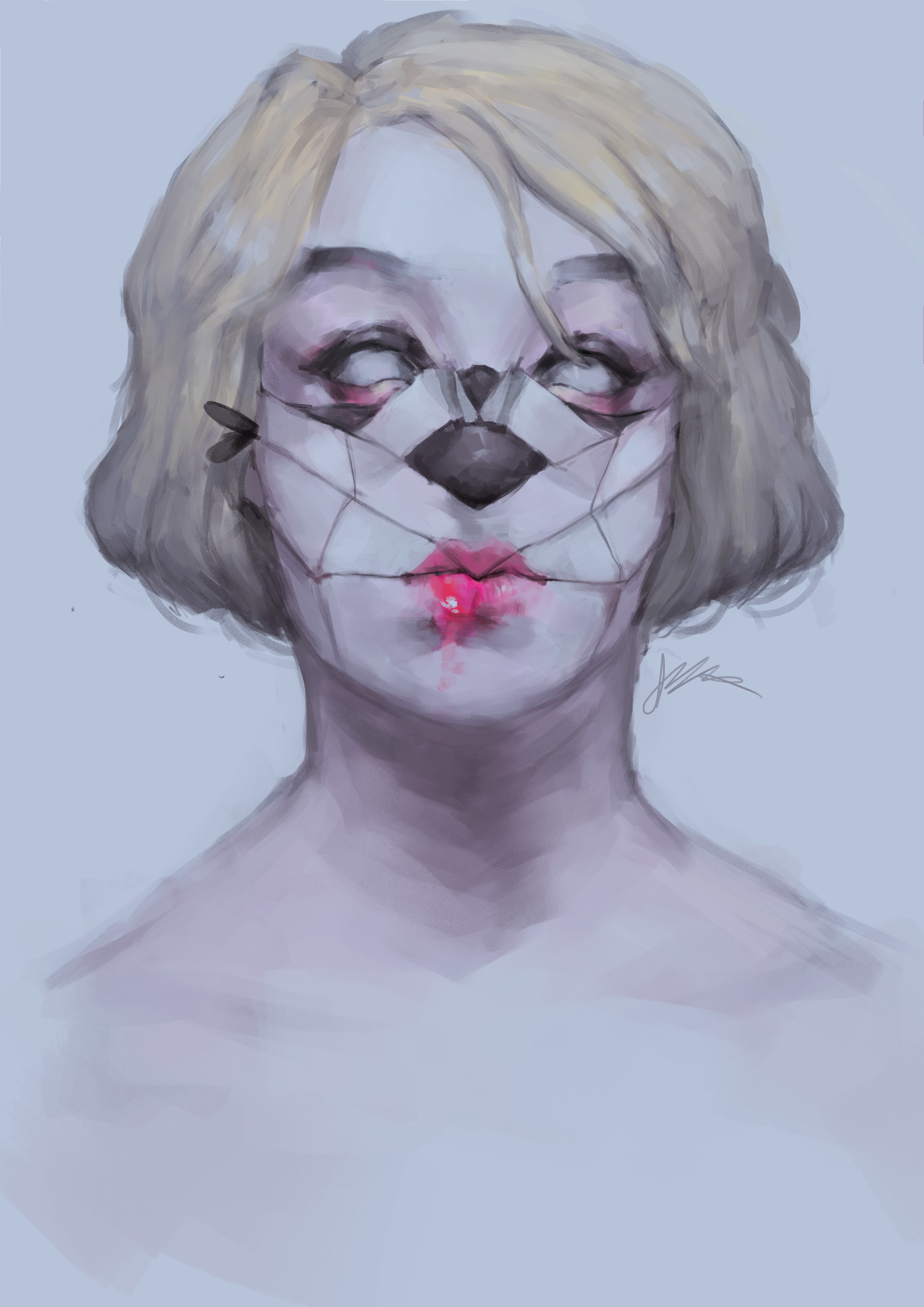 ArtStation - masked woman