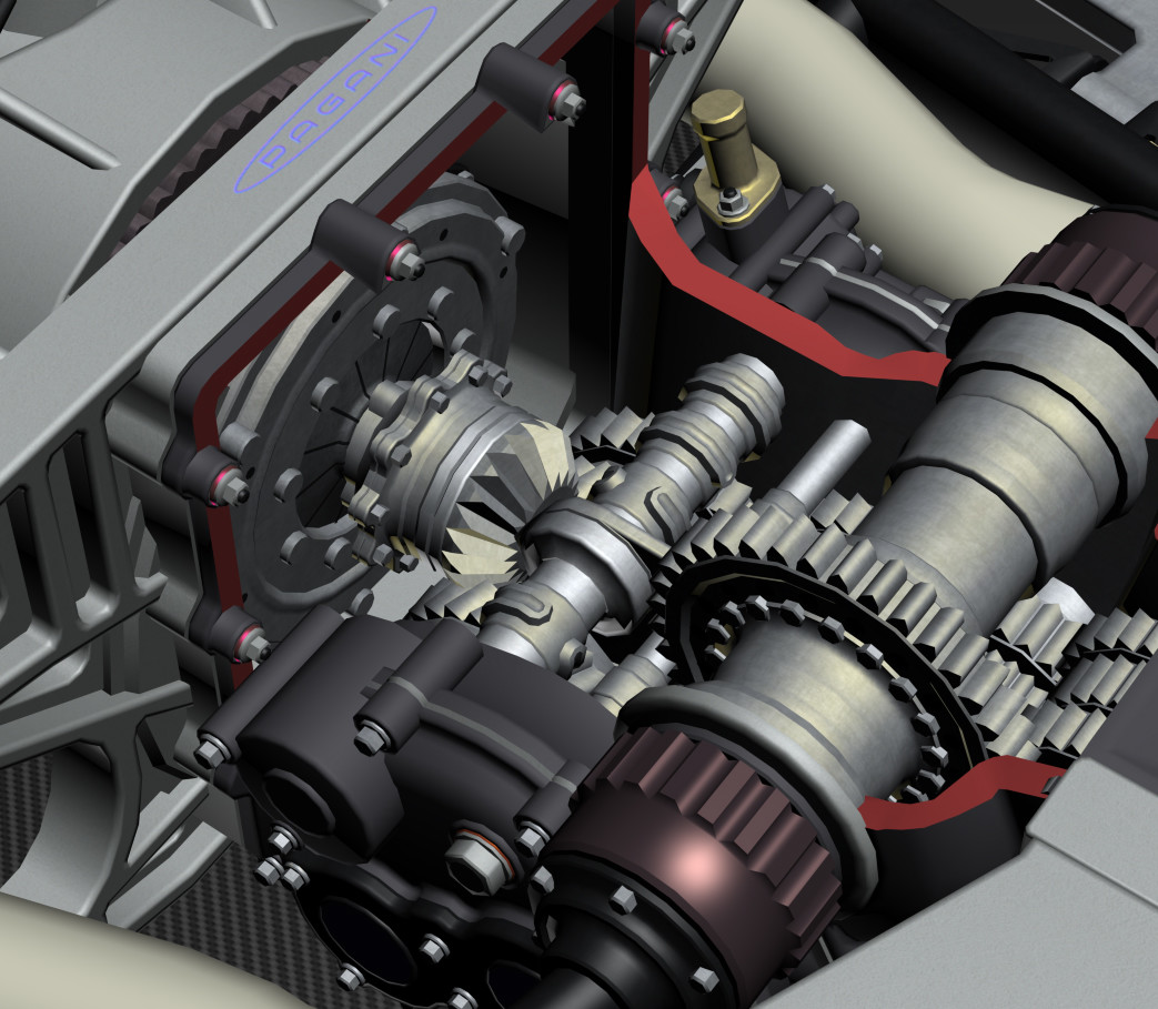 Andrea Sanna - Pagani Zonda R engine bay