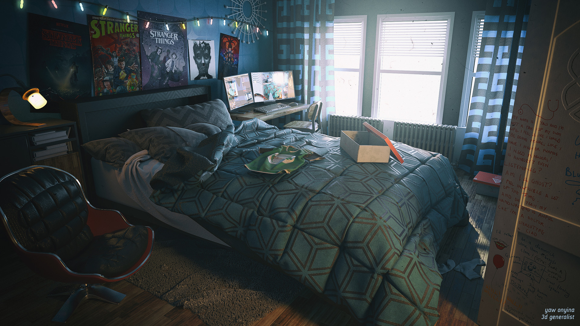 ArtStation - The Artist's Bedroom