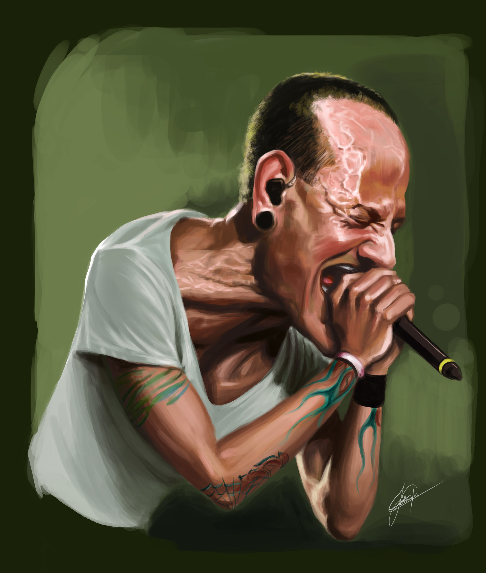 ArtStation - Caricature - Chester Bennington