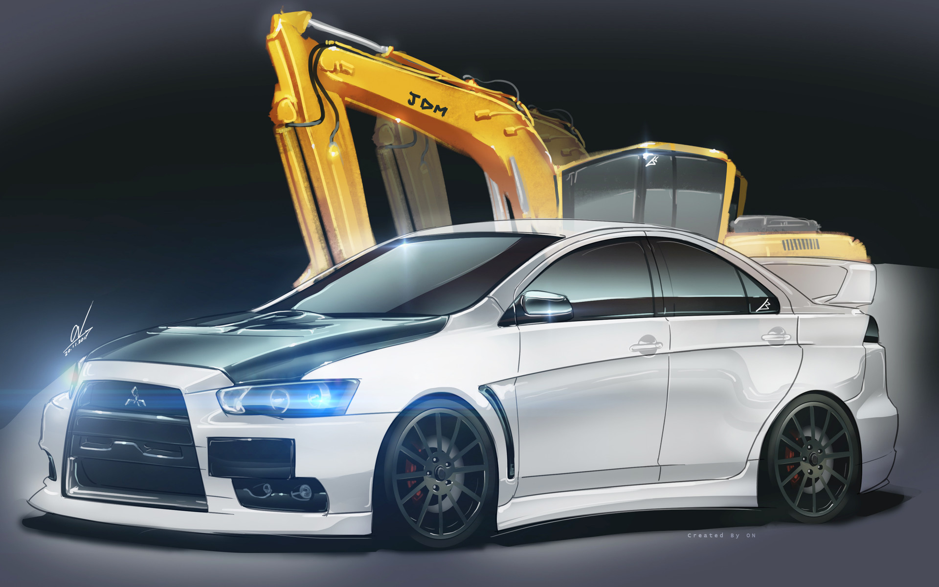 ArtStation - EVO X Black & White