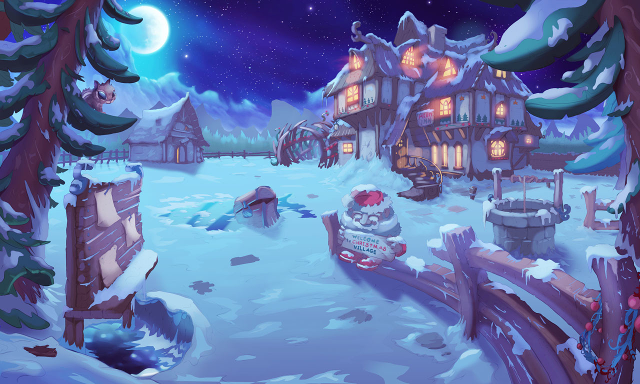 ArtStation - Christmas Game: City Square