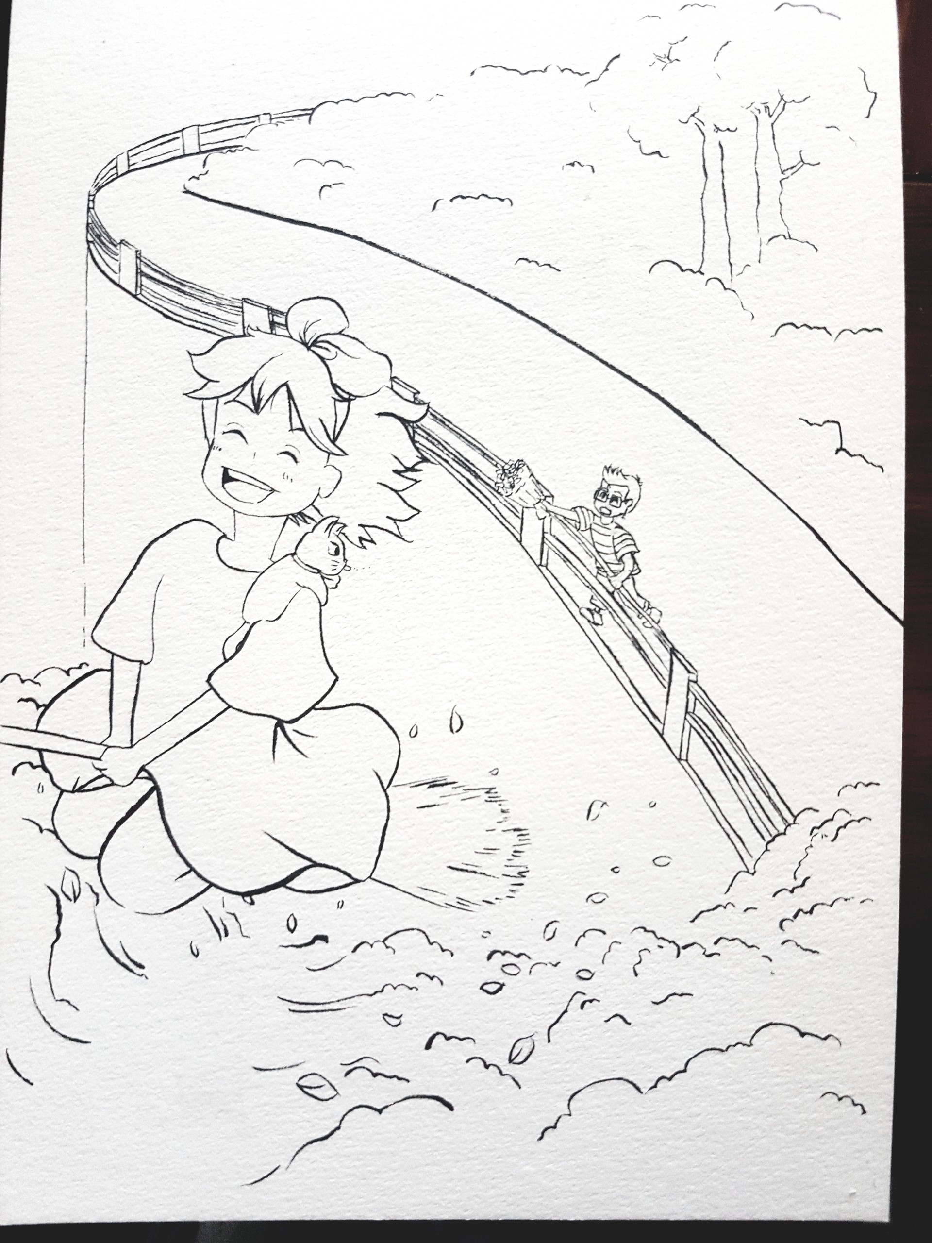 kiki's delivery service coloring pages