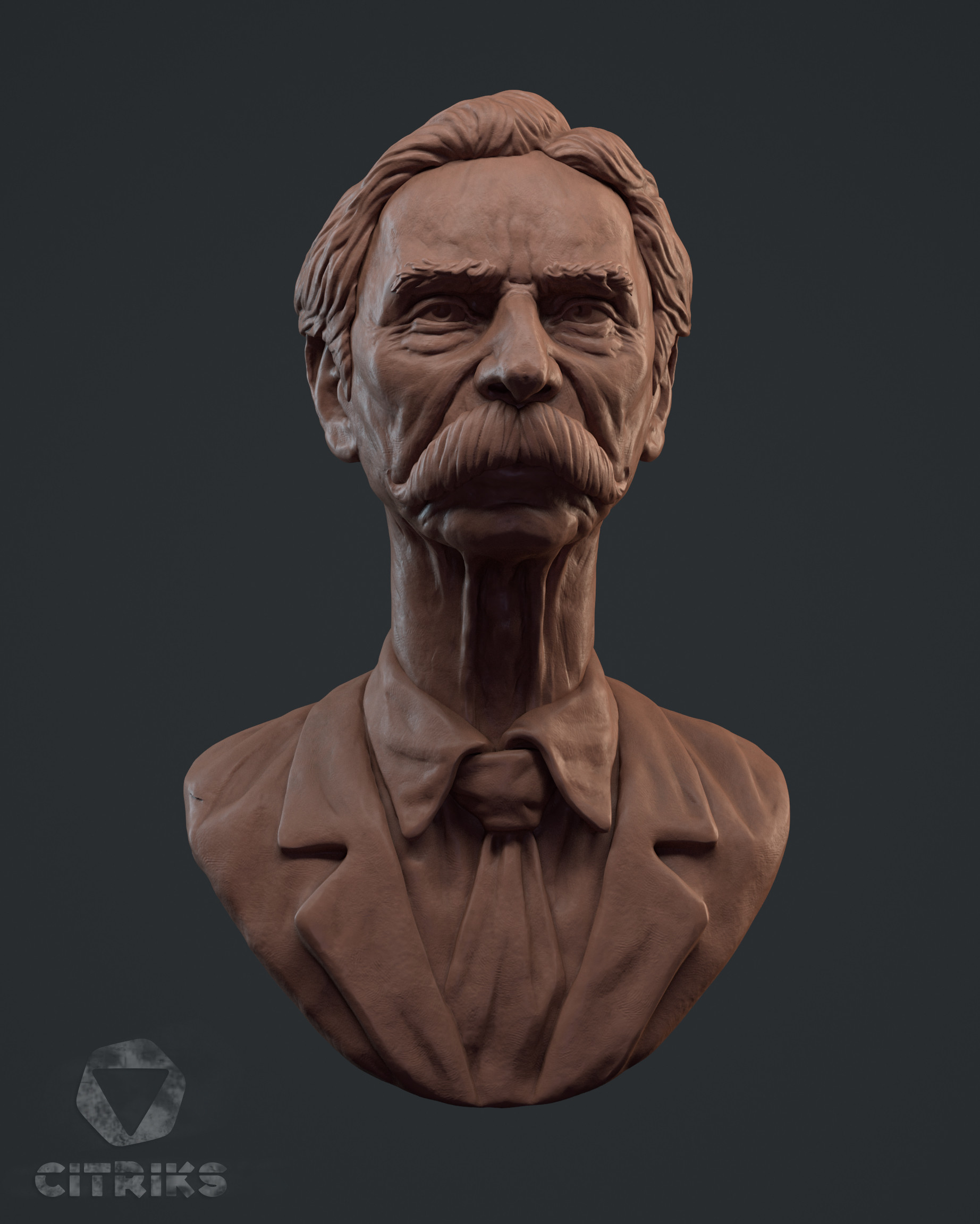 CITRIKS - Bertrand Russell Bust Sculpt
