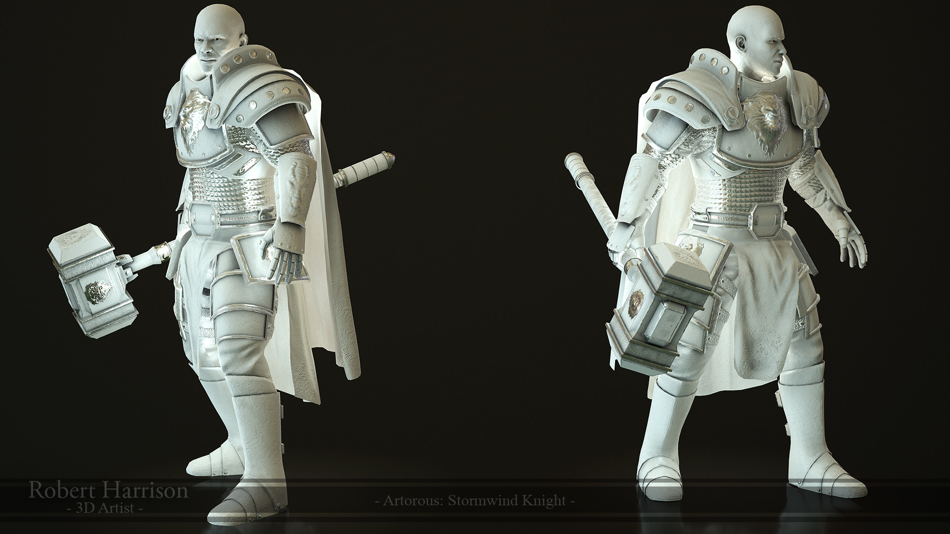 Robert Harrison - 3D Character Creation - Artorous: The Stormwind Knight