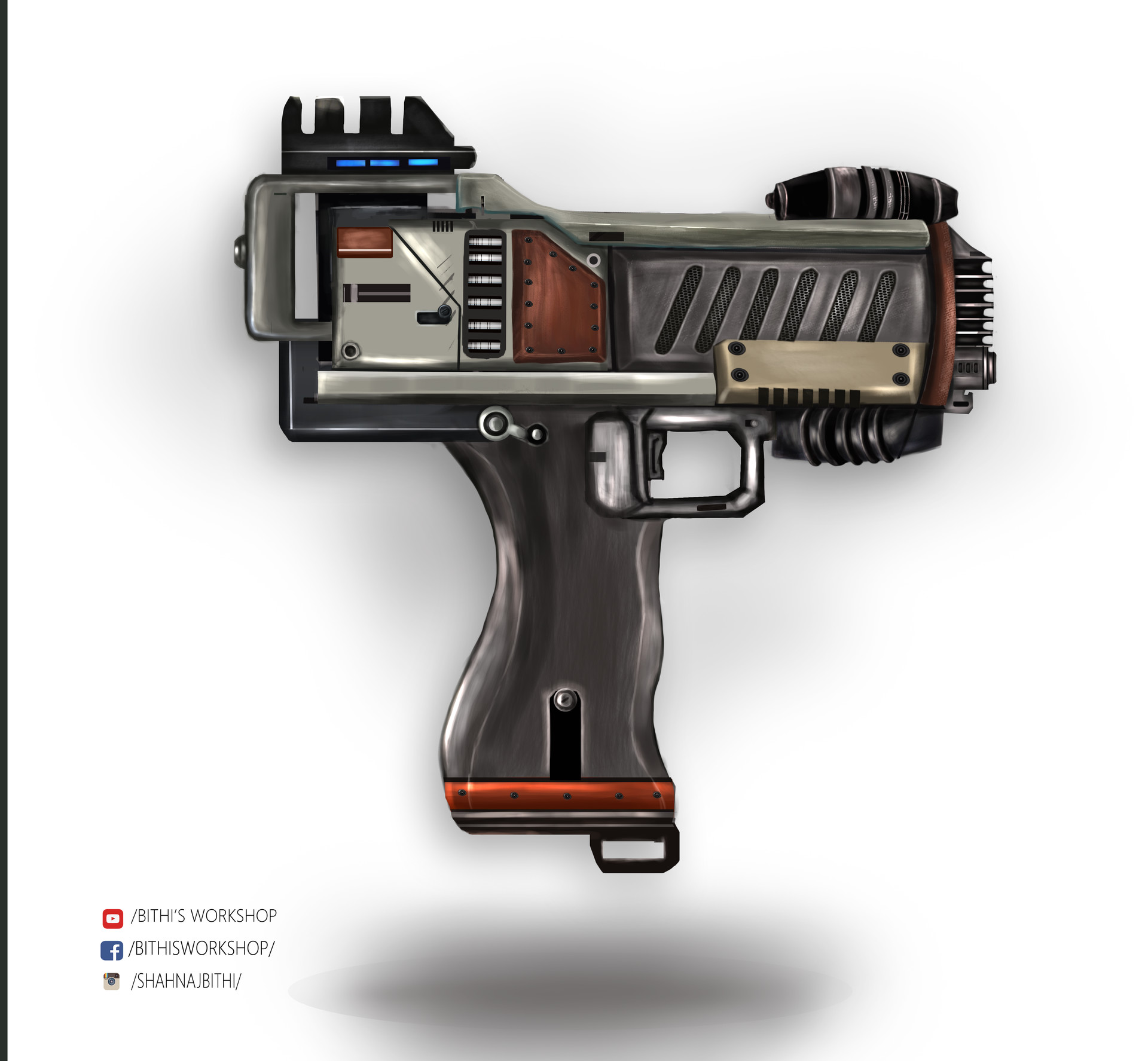 ArtStation - powerful upgraded gun