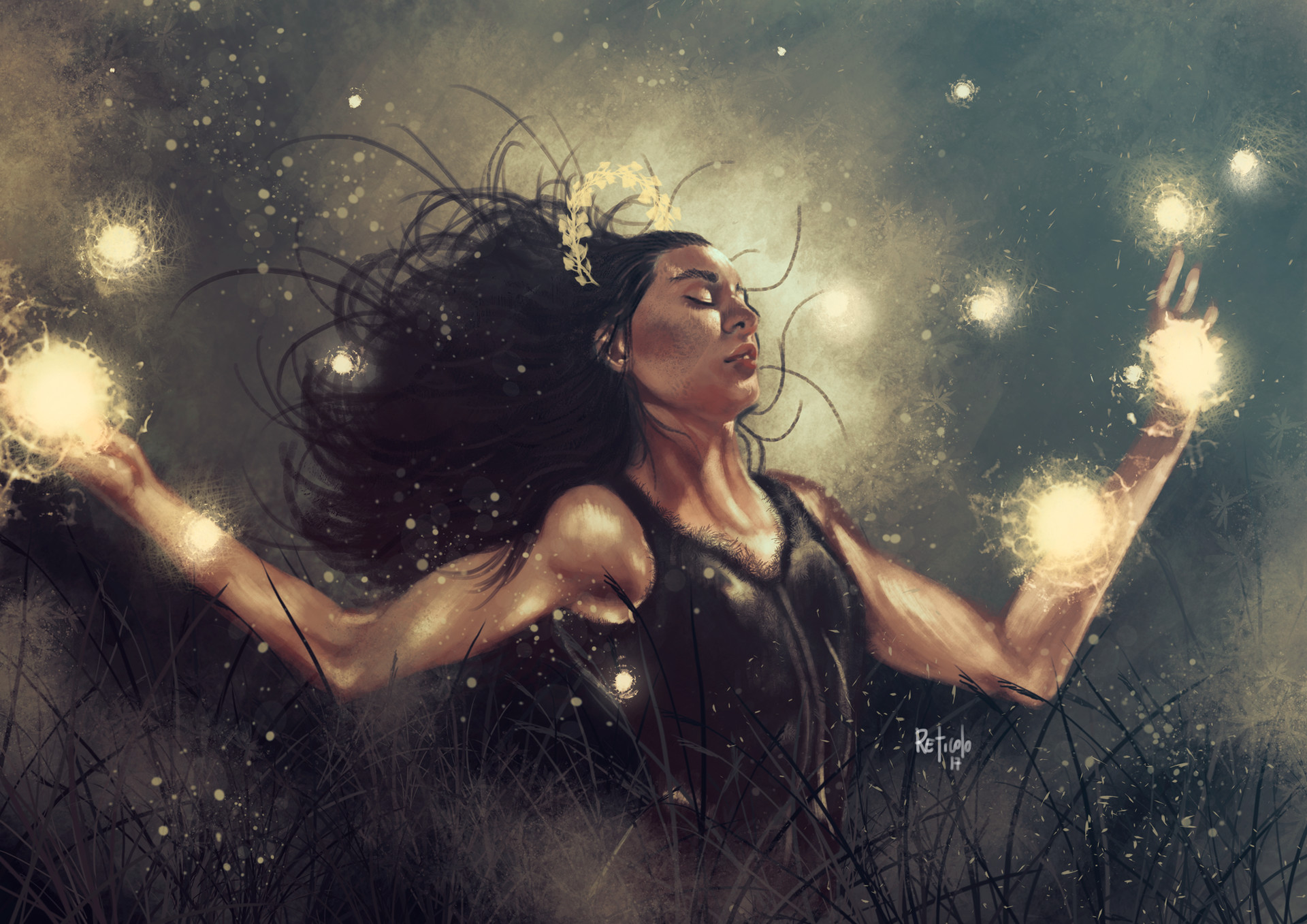 ArtStation - elemental witch