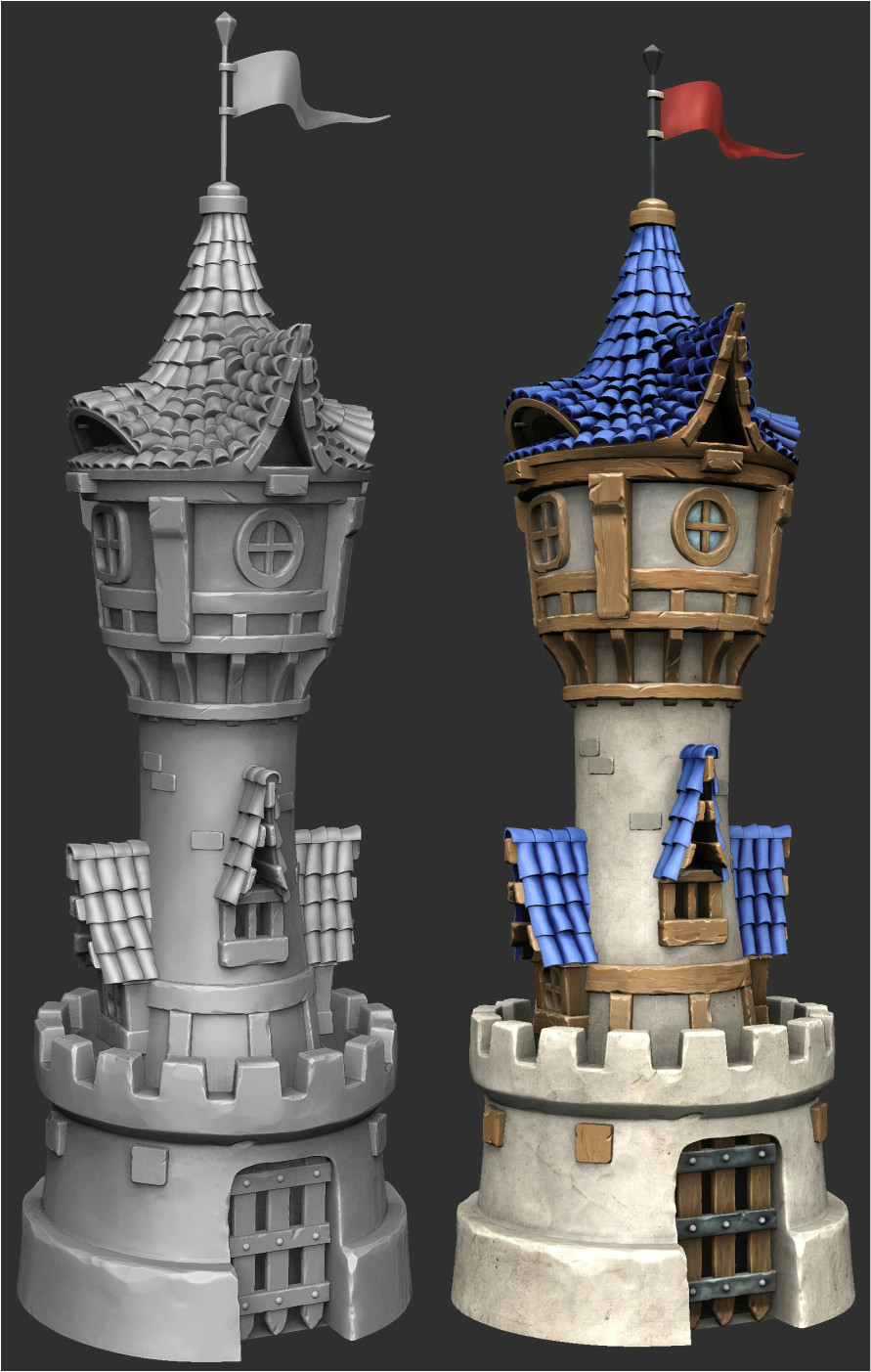 ArtStation - Cartoon castle