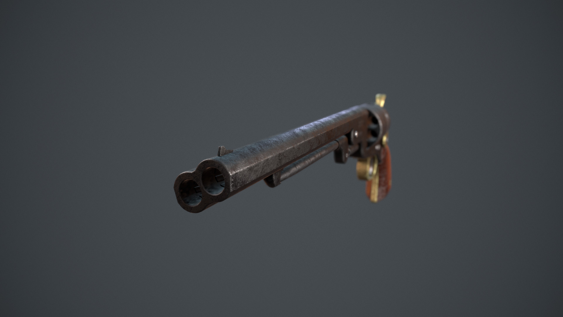 ArtStation - Double Barrel Revolver