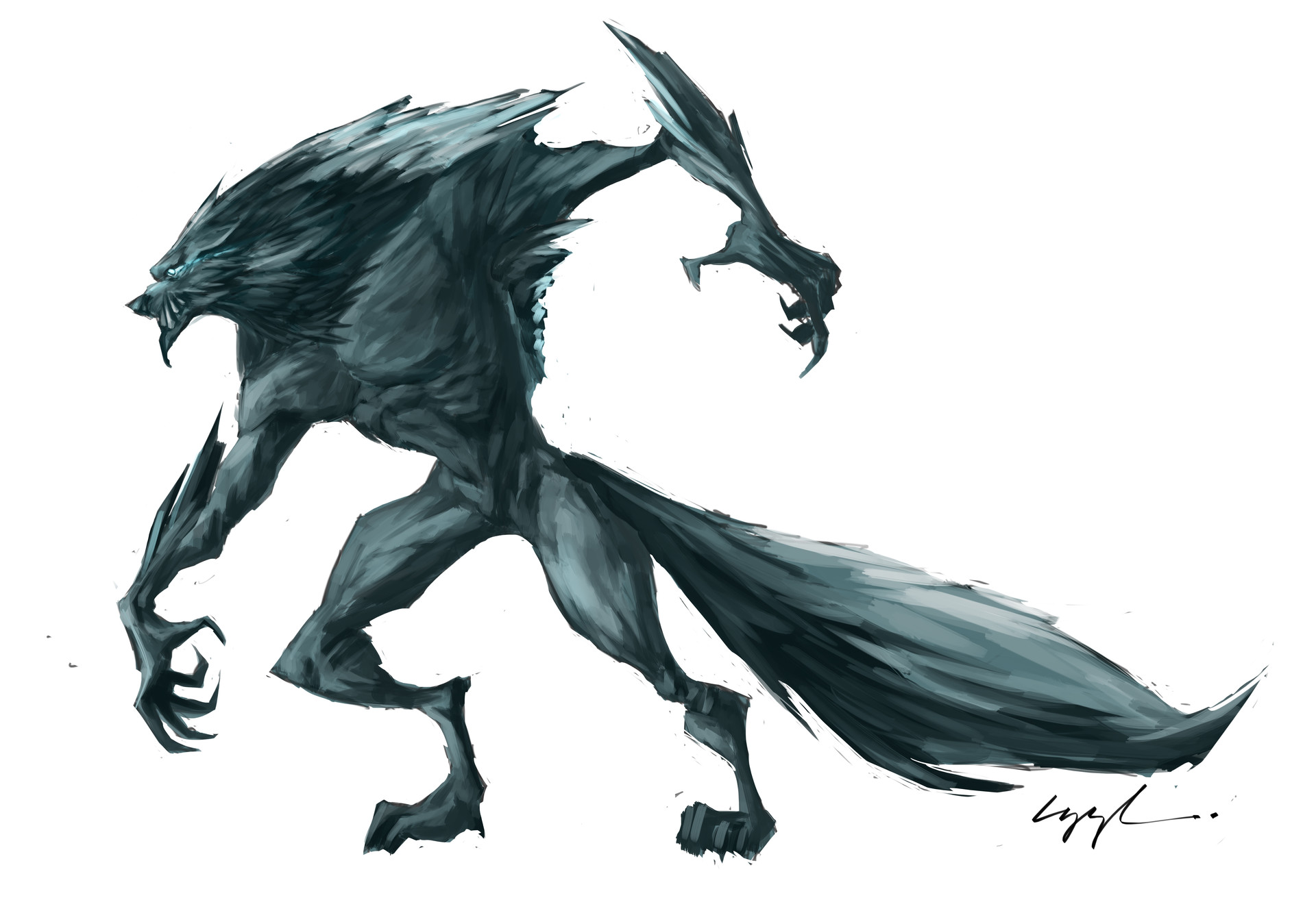 ArtStation - Ice Werewolf