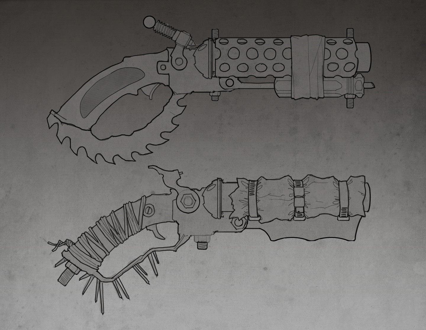 Sawed Off Shotgun Drawing