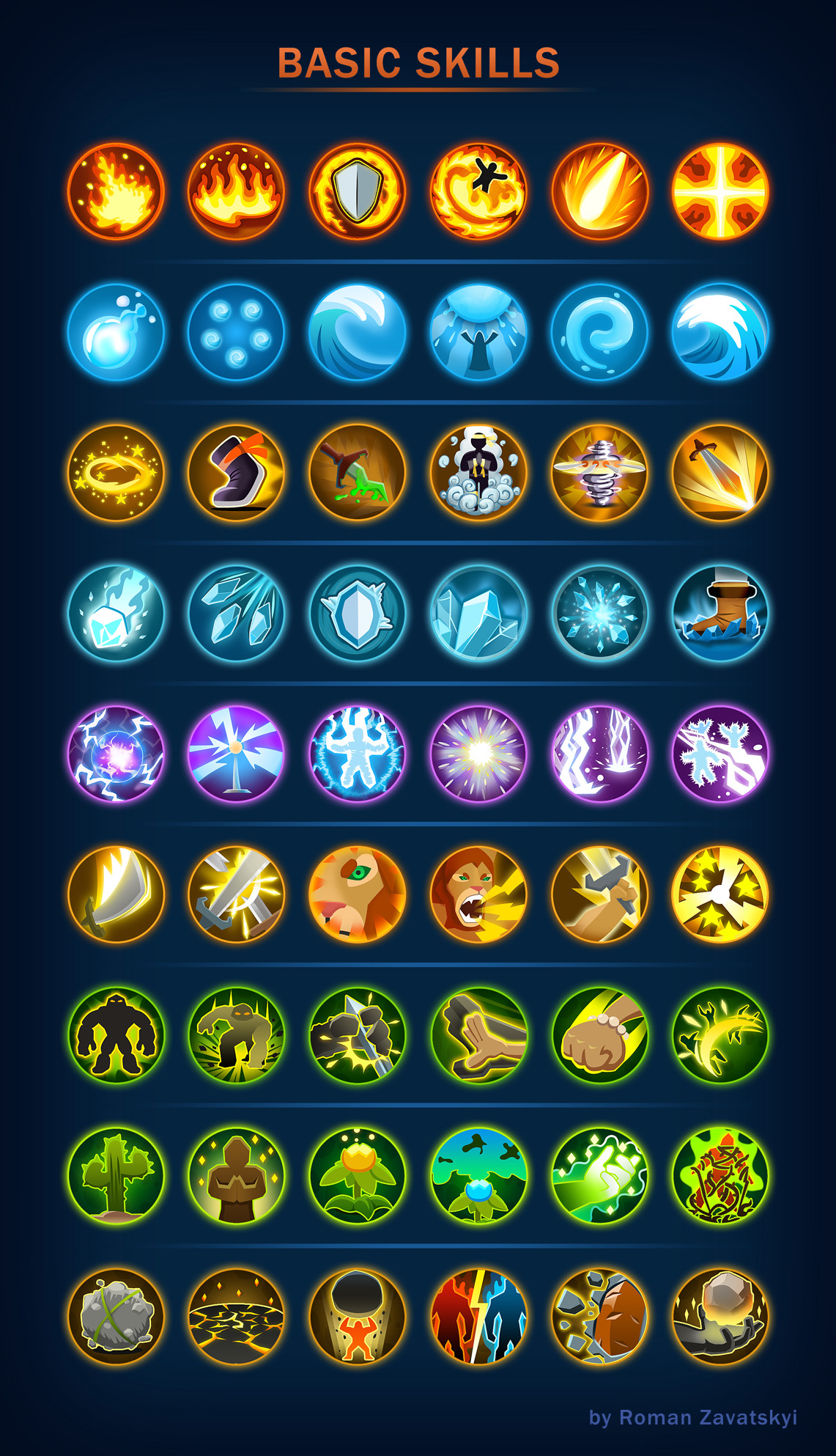 ArtStation - Game Spells Icons