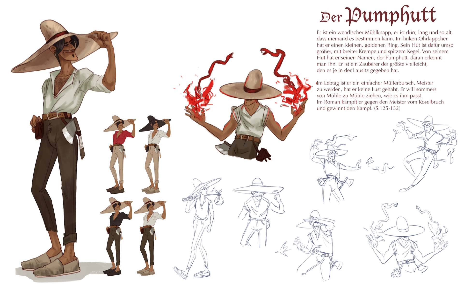 Franziska Reichert - Character Design for "Krabat" by Otfried Preußler