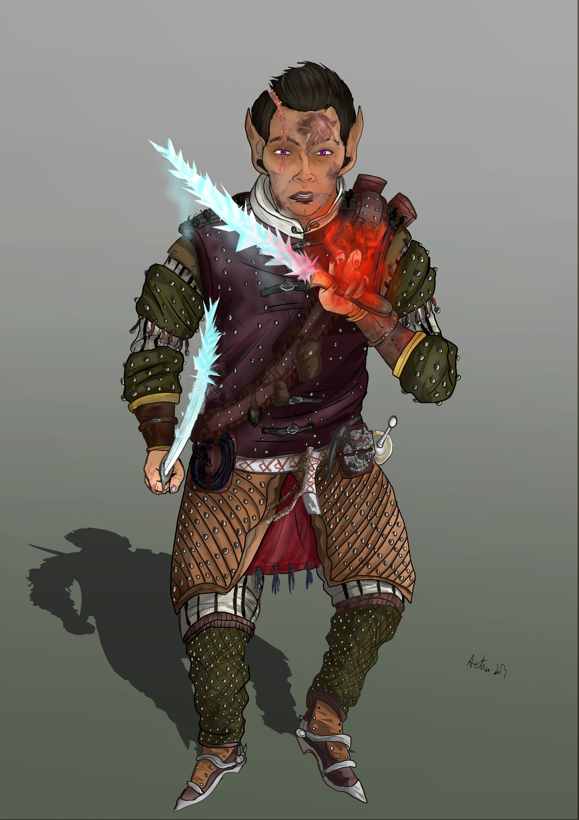 ArtStation - dnd characters private commission 3, Aurelia Cetinn