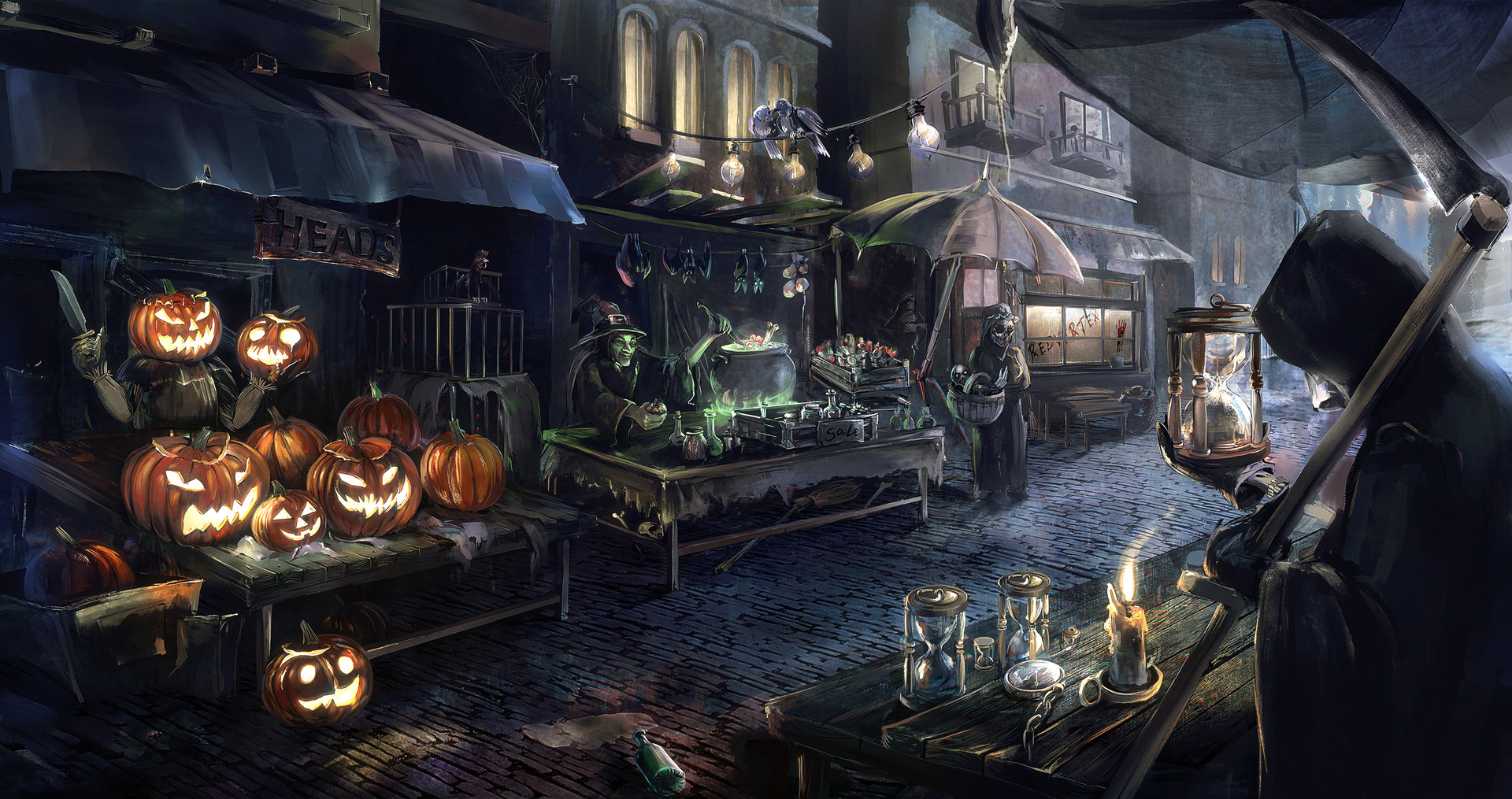 ArtStation - Halloween Market