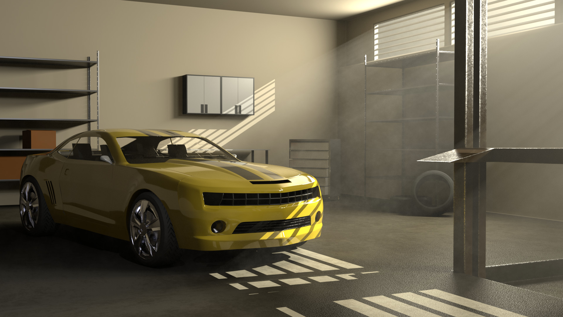 ArtStation - Garage Scene