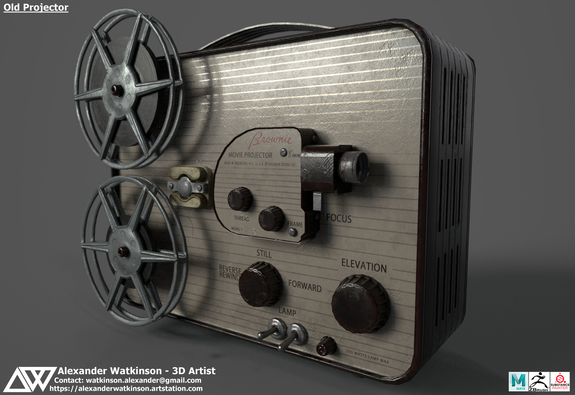 ArtStation - Dirty & Damaged Projector