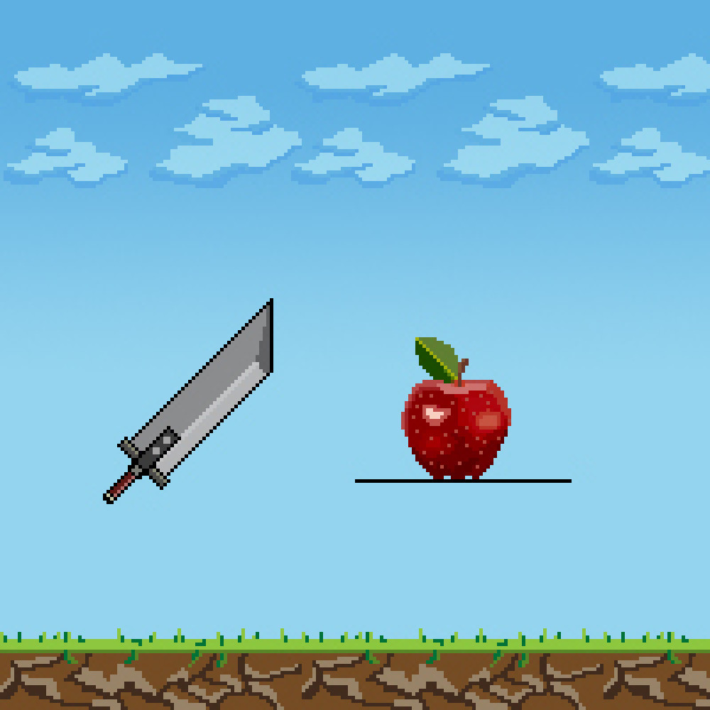 ArtStation - Buster Sword and Apple