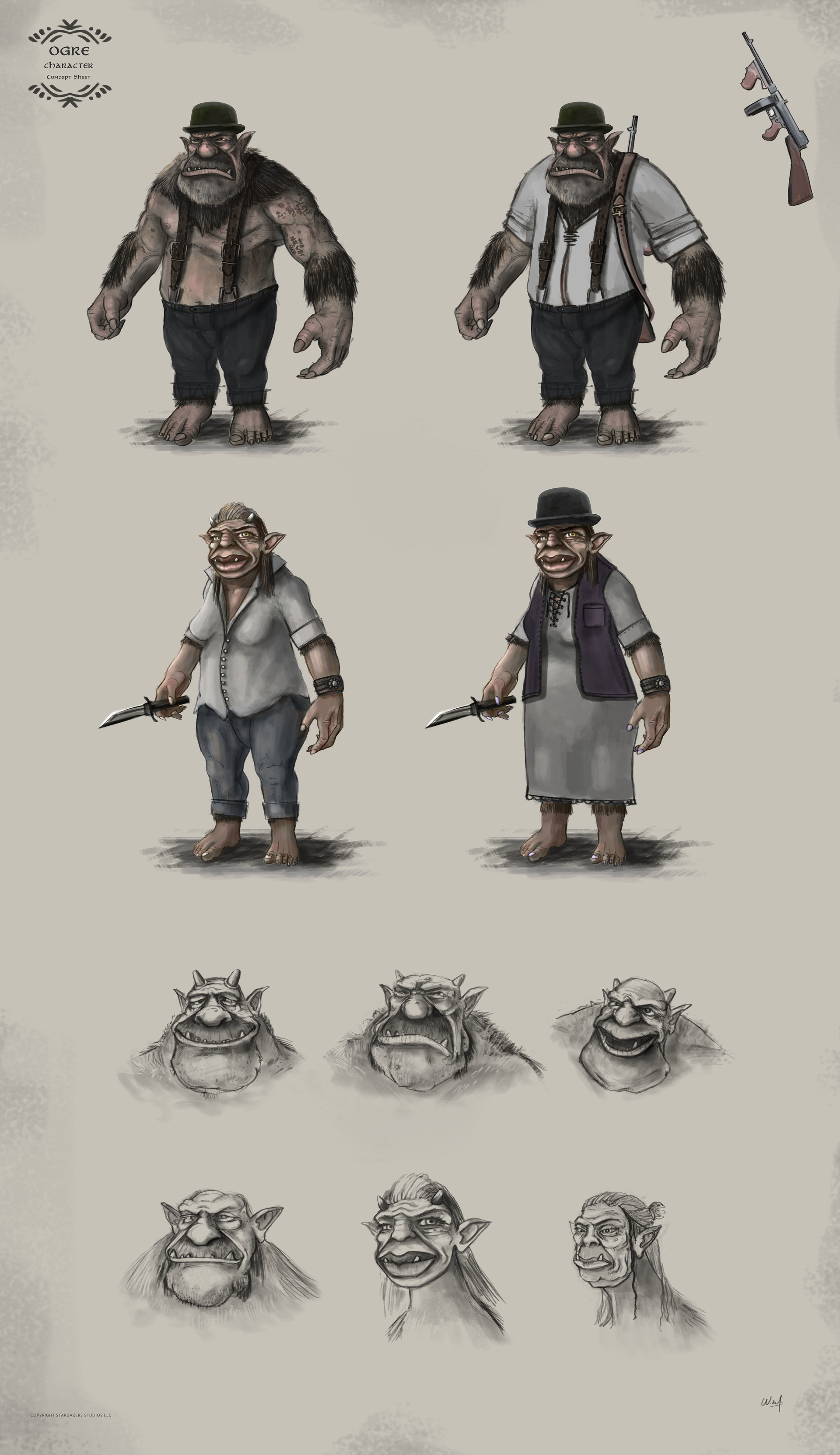 ArtStation - Ogre Character sheet