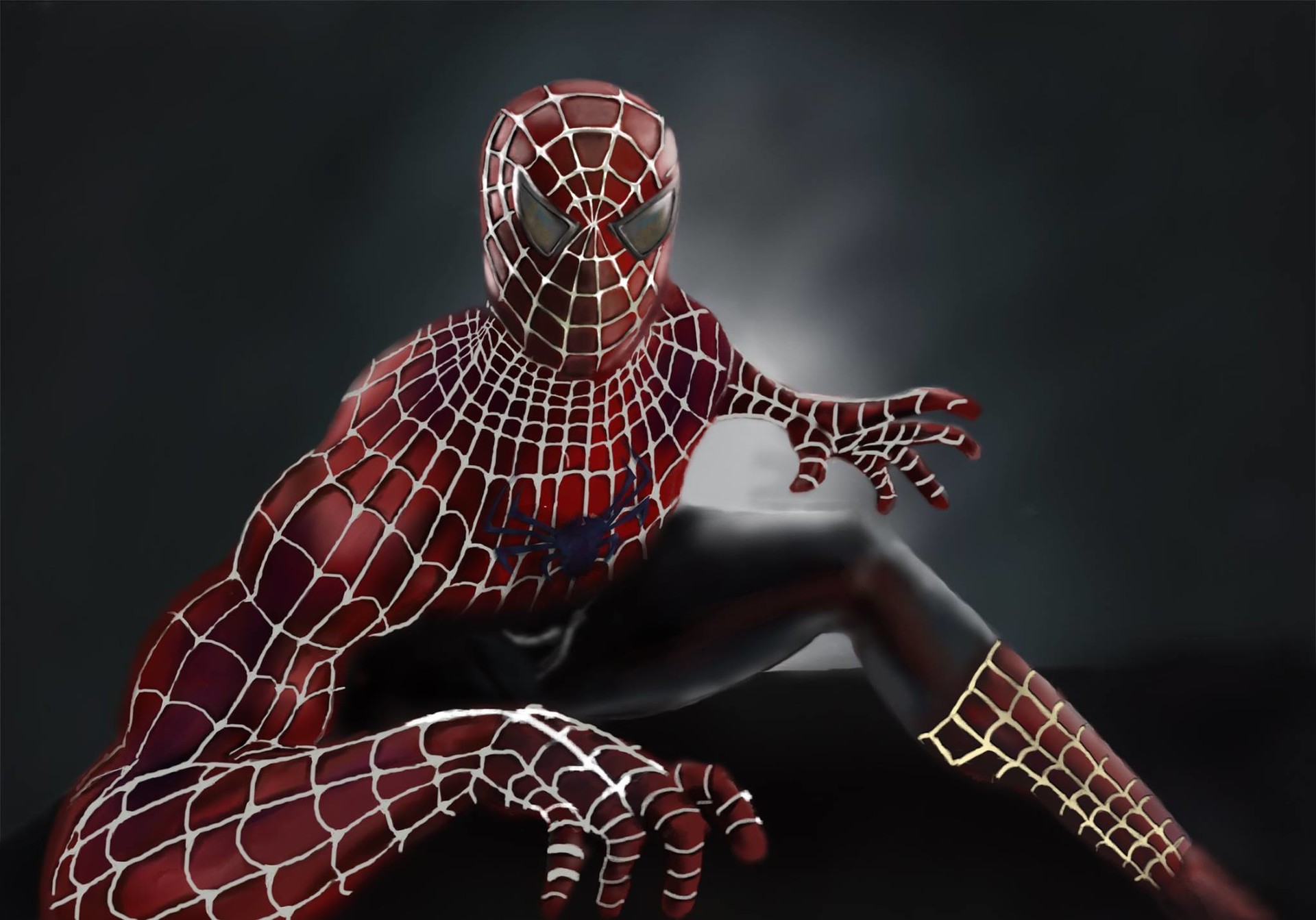 ArtStation - spider painting