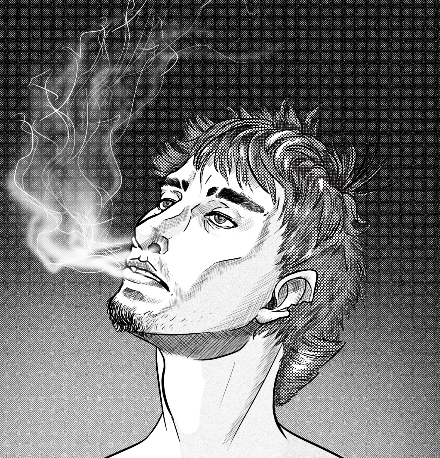 Paige Newman - Comic Screentone Sketch