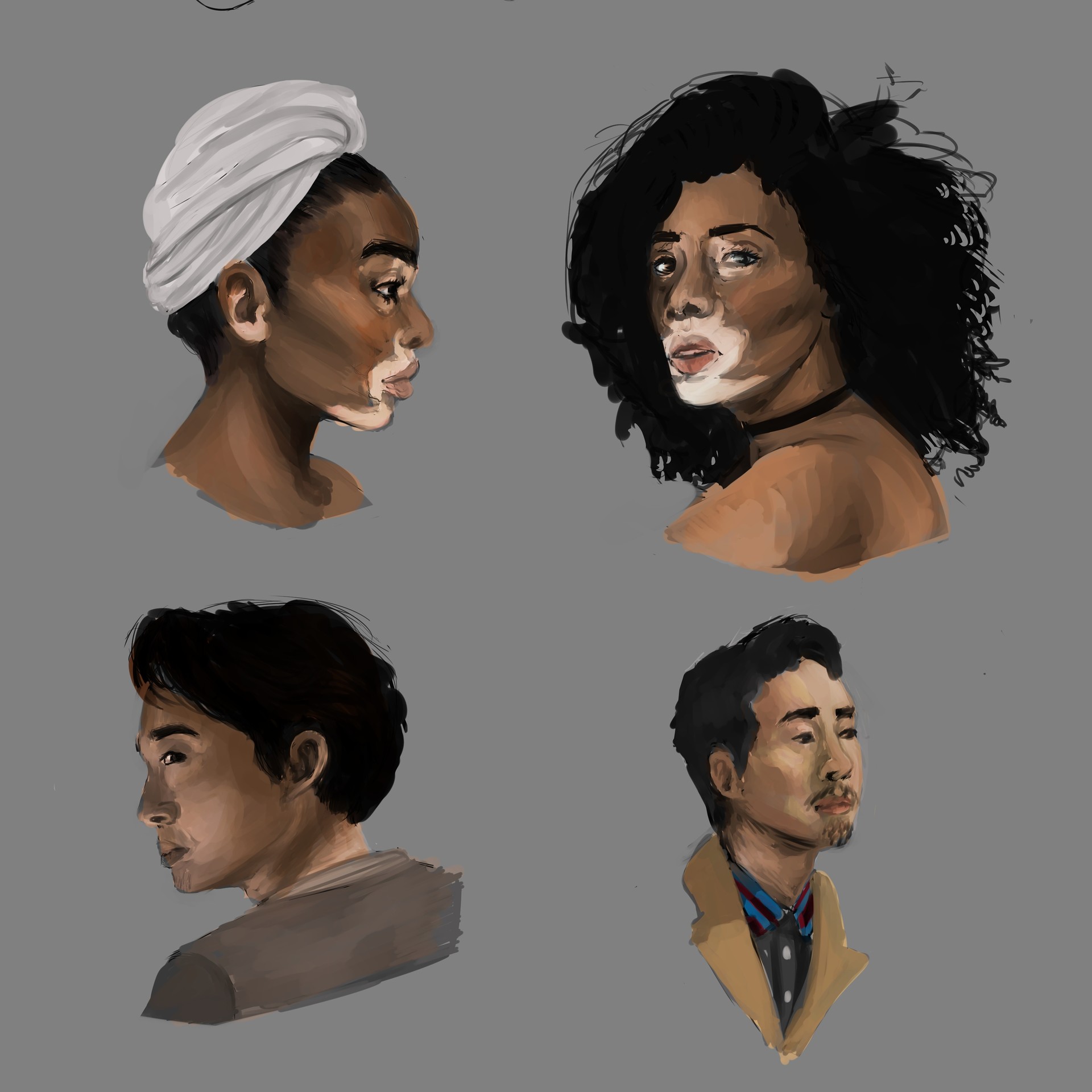 ArtStation - Rough portraits