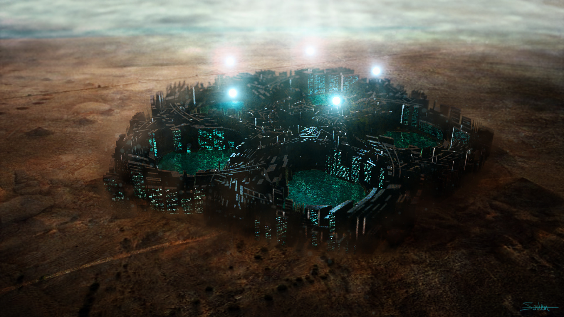 ArtStation - "Desert Metropolis"