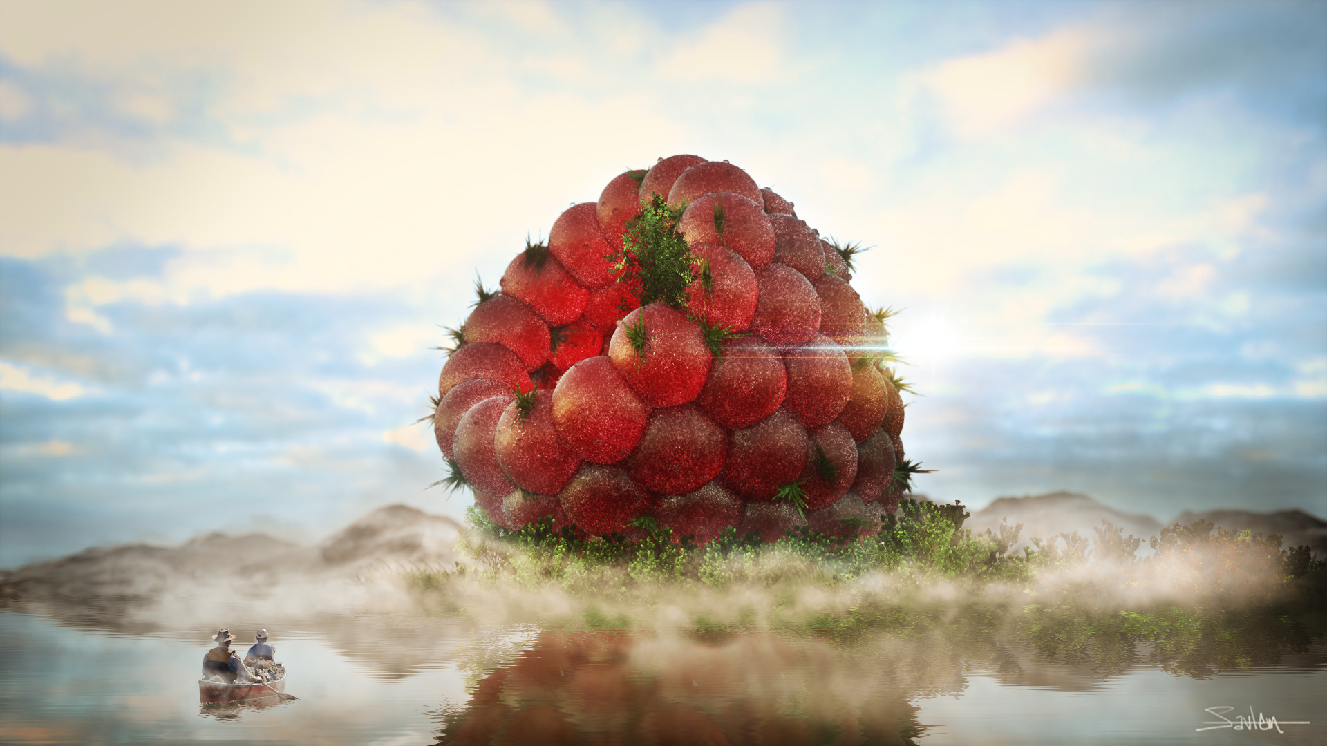 ArtStation - "Giant Raspberry"