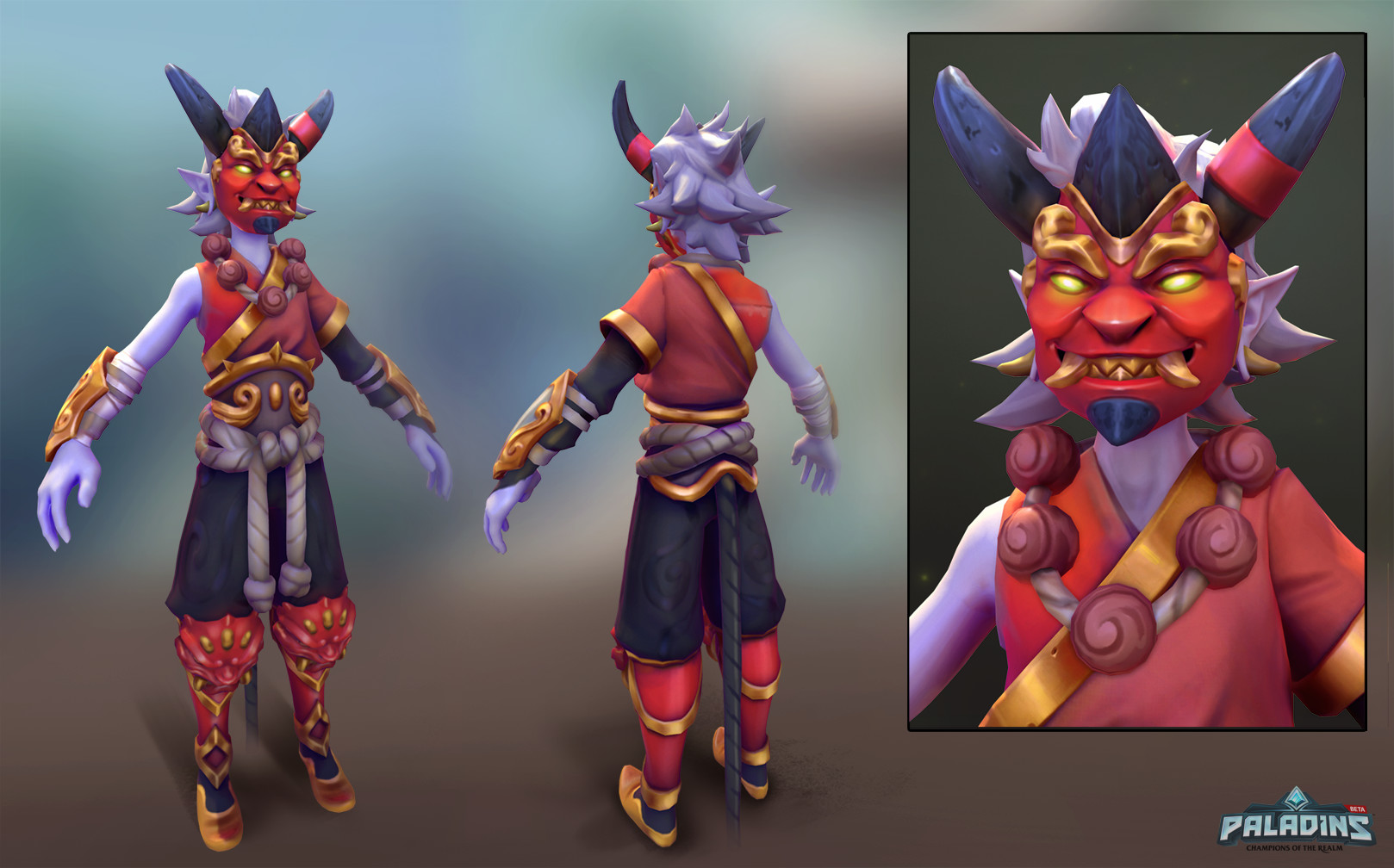 Elija Padilla - Paladins: Oni Talus Skin