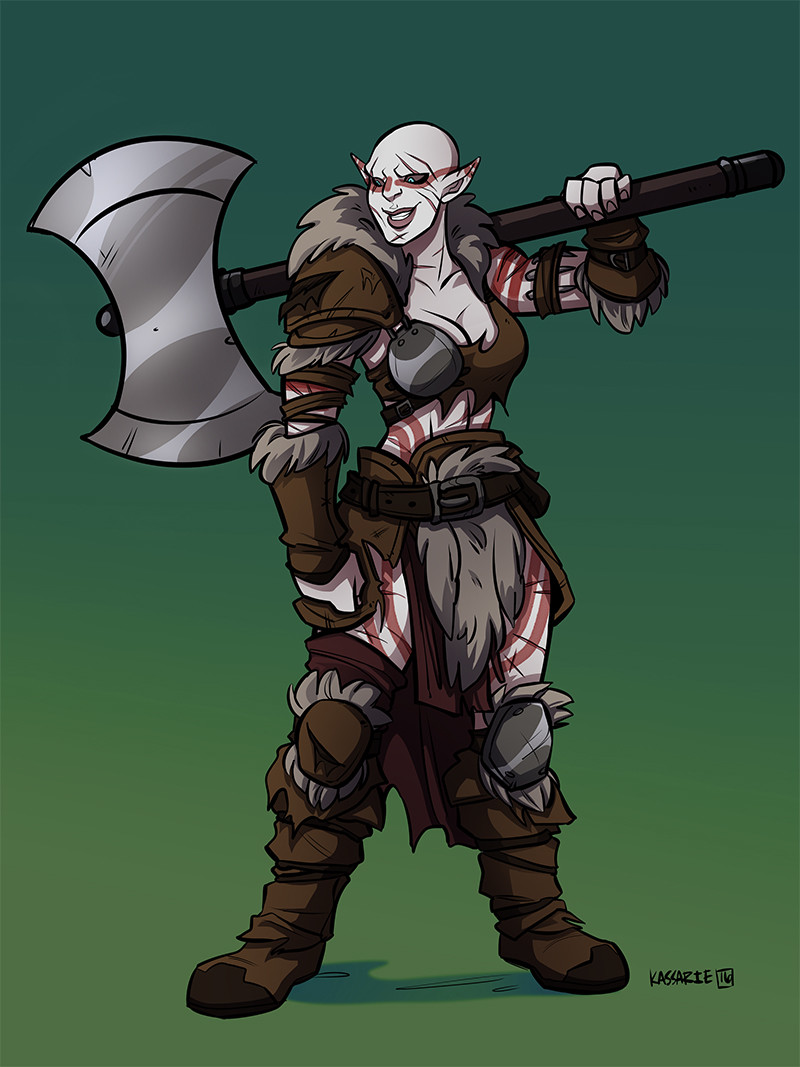 ArtStation - Orcs and Elves, Angela Lichtenberg