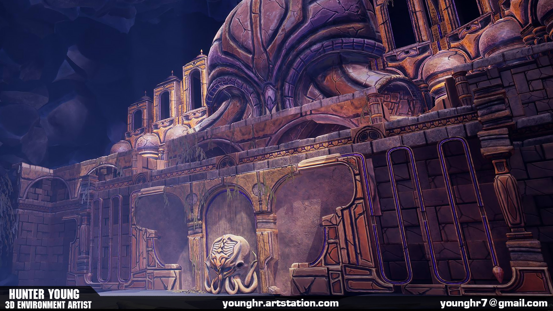 ArtStation - Stylized R'lyeh Ruins