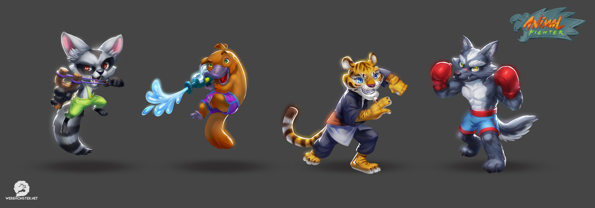 ArtStation - Animal Fighter - Mammals Set 2
